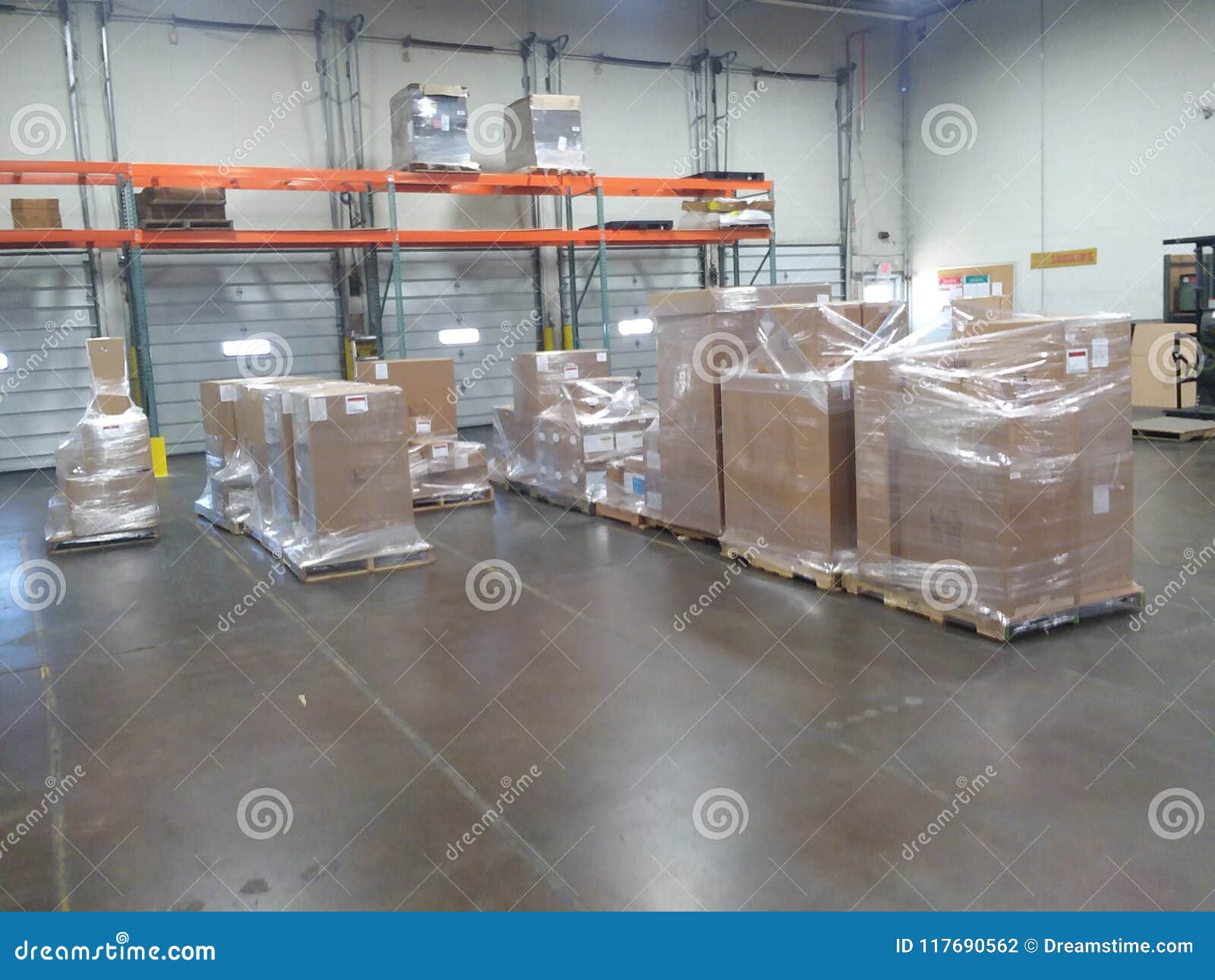 Factory stock photo. Image of pallets, factory, shipping - 117690562