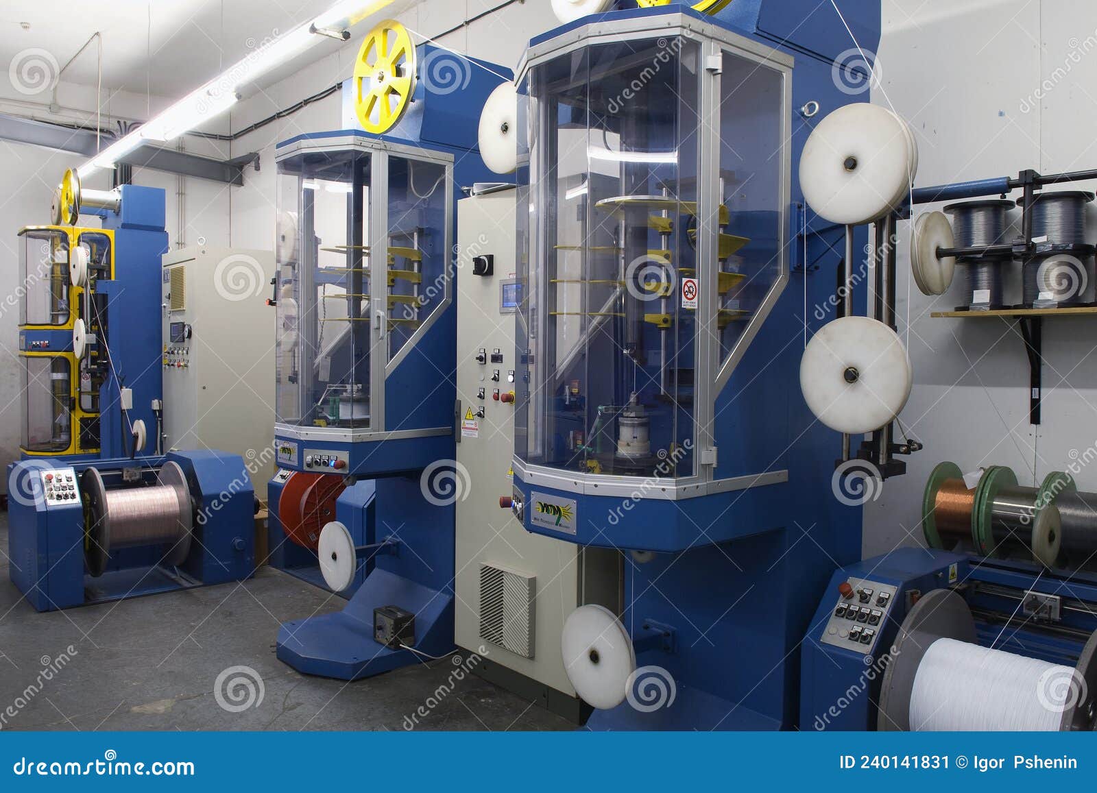 Factory Site for the Production of Electric Cable Stock Image - Image ...