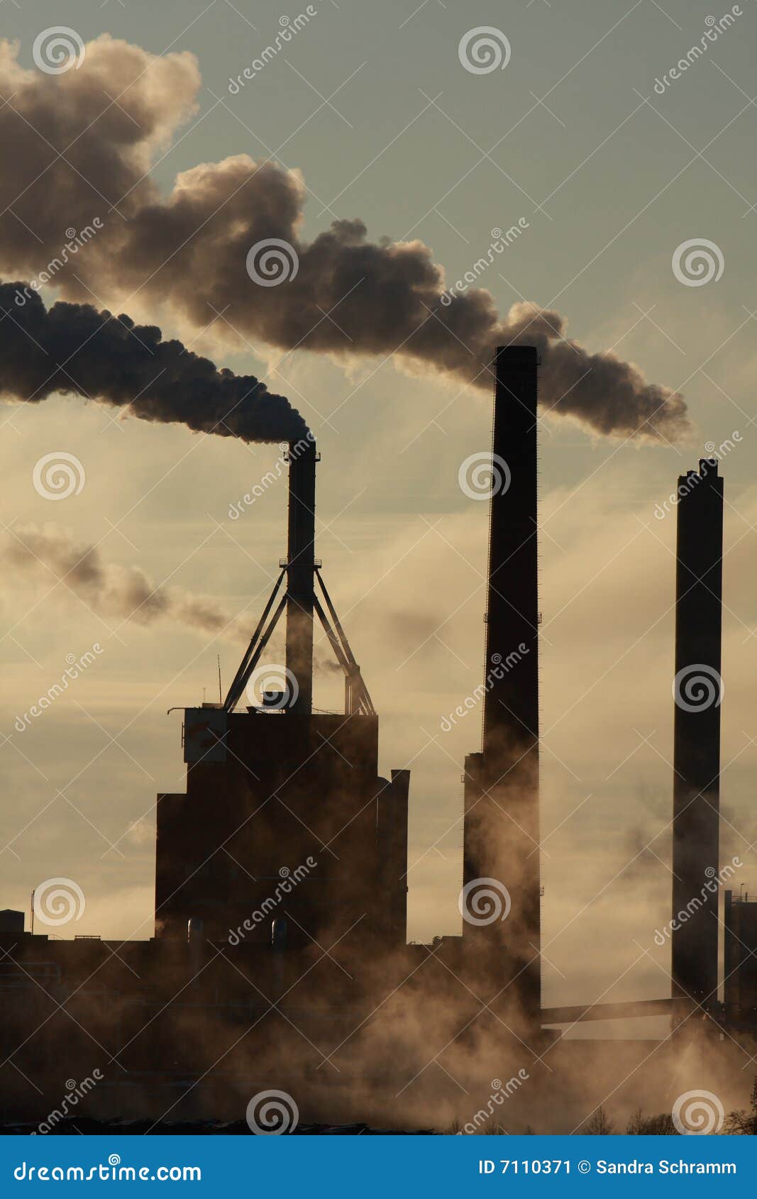 Factory and smoke stock image. Image of building, destruction - 7110371