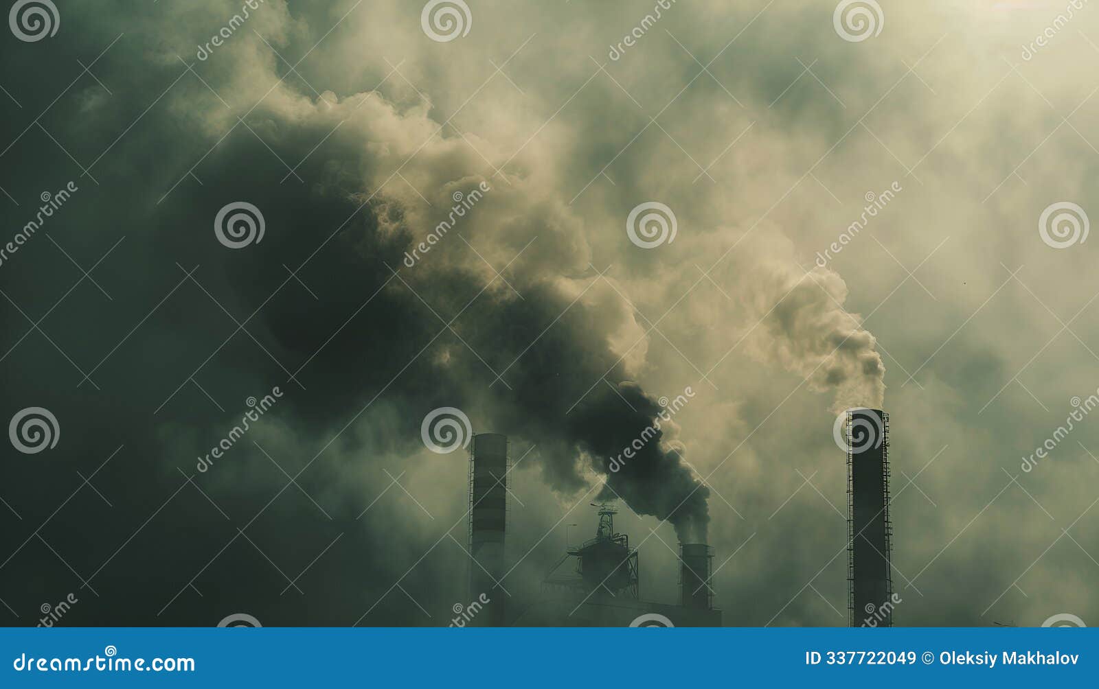 Smoke Covering The Earth. Air Pollution. Royalty-Free Stock Photo ...