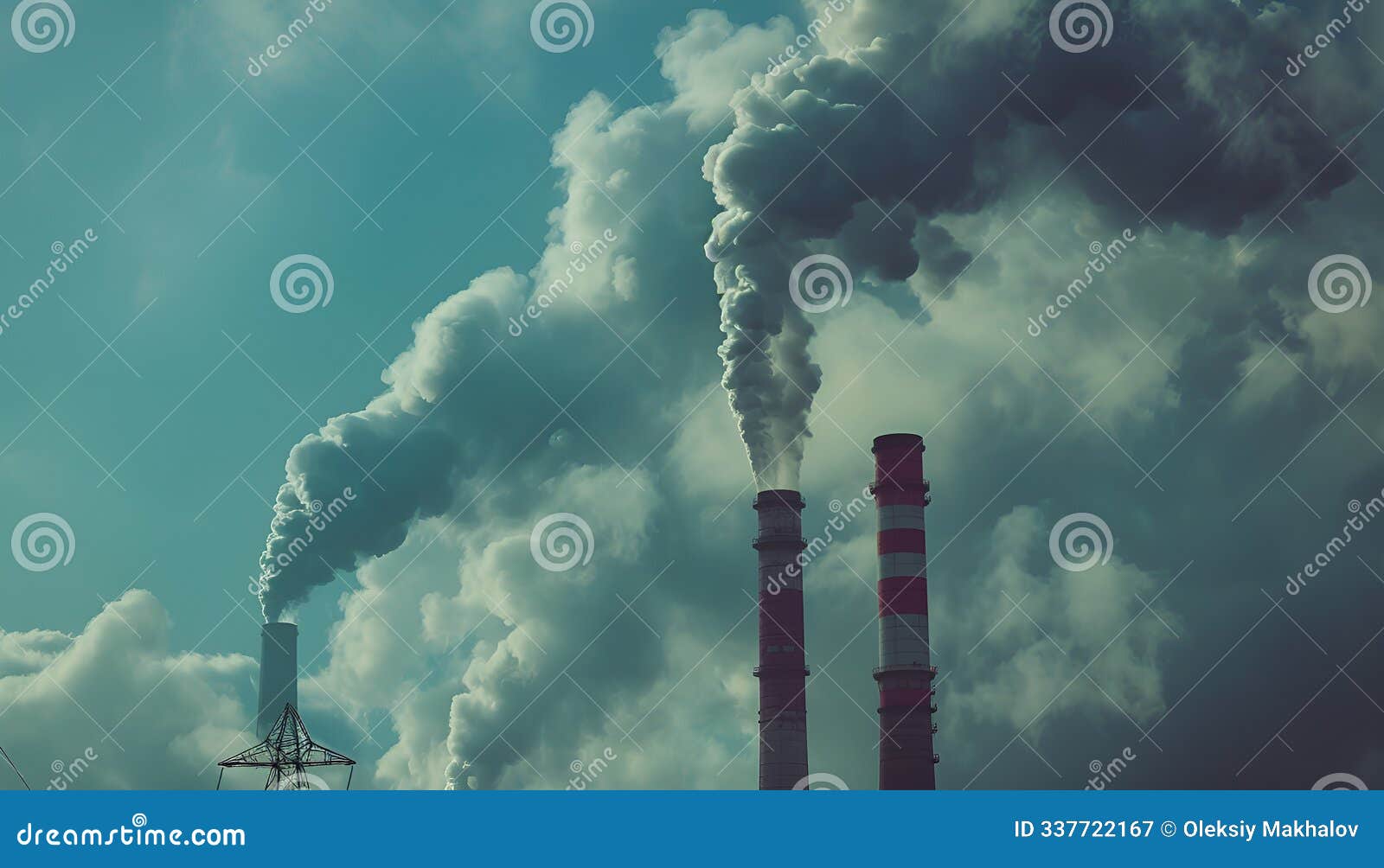 Smoke Covering The Earth. Air Pollution. Royalty-Free Stock Photo ...