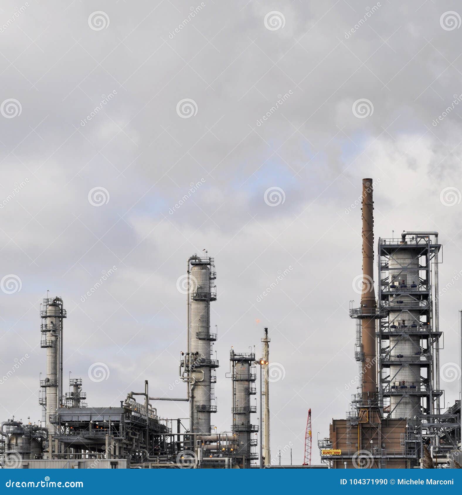 Factory with smoke stack stock photo. Image of factory - 104371990