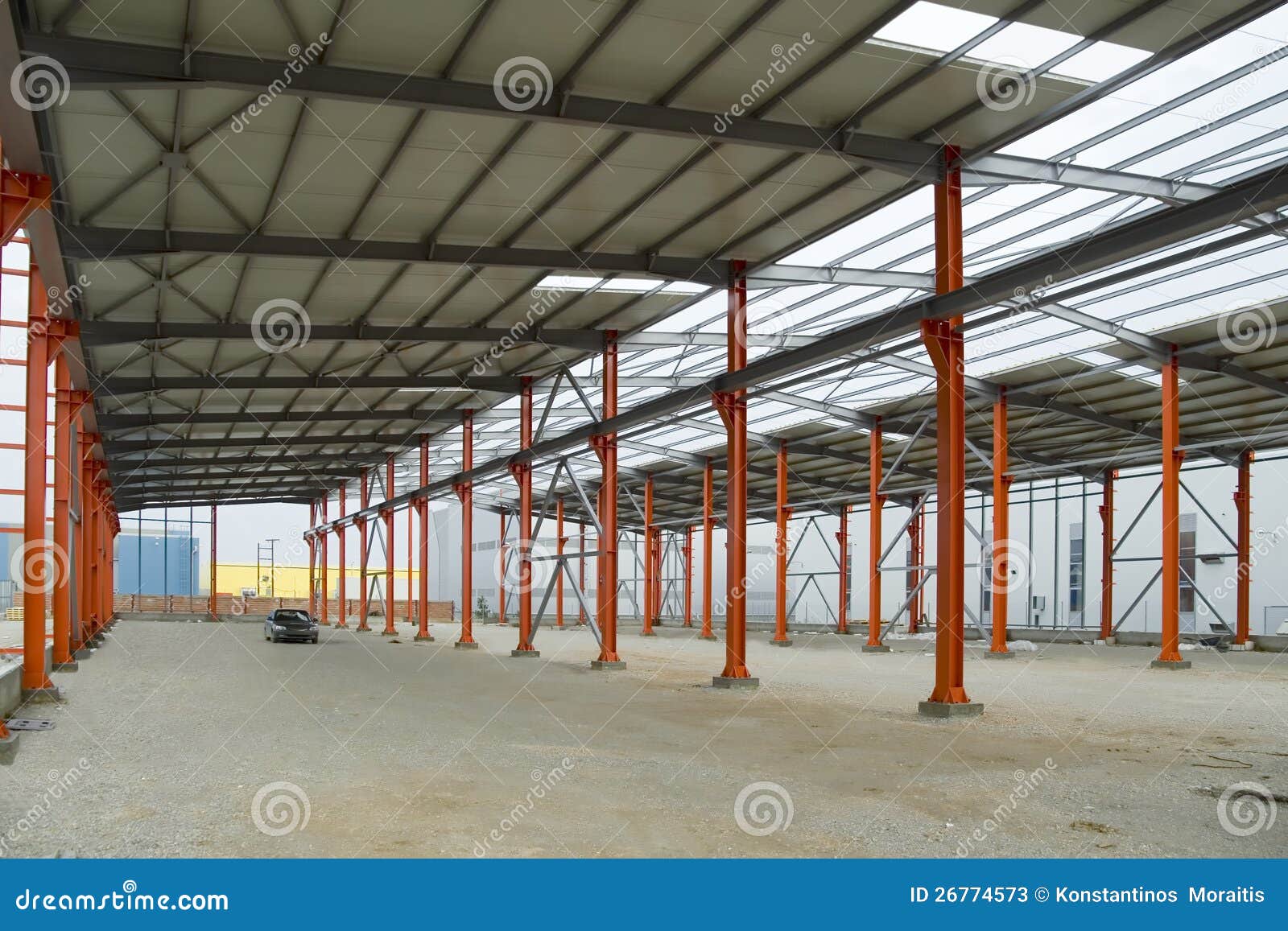 Factory storage frame stock image. Image of concrete - 26774573