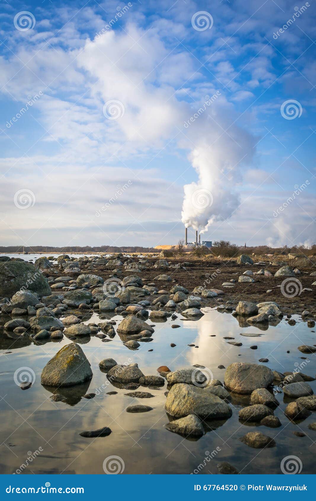 Factory on Swedish coast stock photo. Image of factory - 67764520