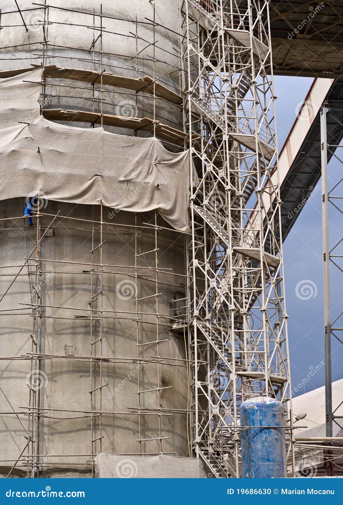 Factory tower stock photo. Image of deposit, silo, construction - 19686630
