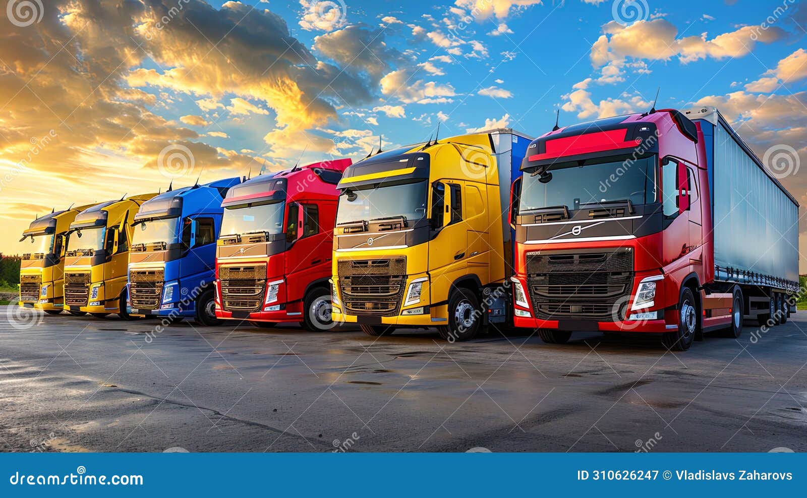 Factory Transport Systems, Including Trucks, Freight Trains and ...