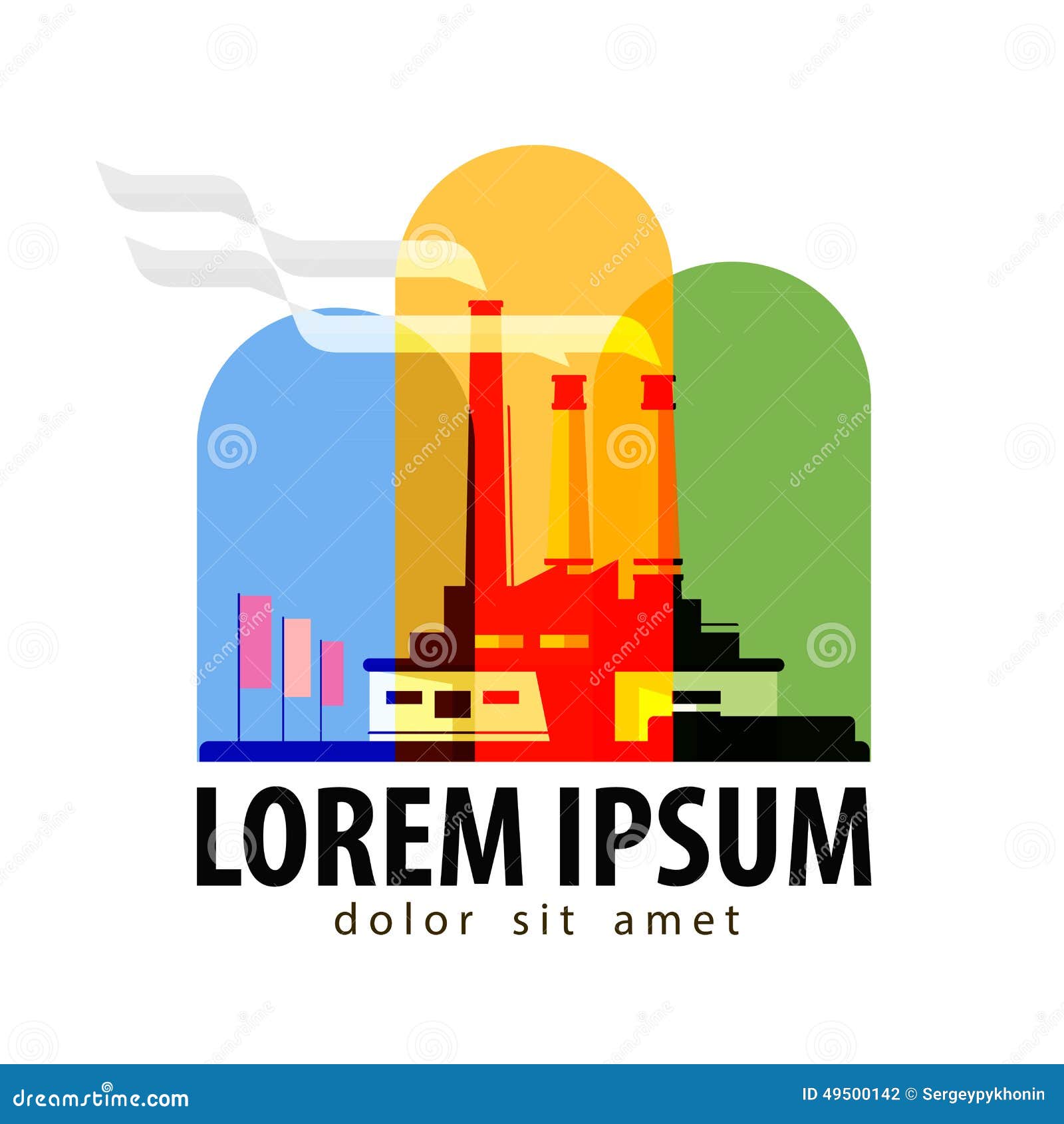 Factory Vector Logo Design Template. Industry or Stock Vector ...