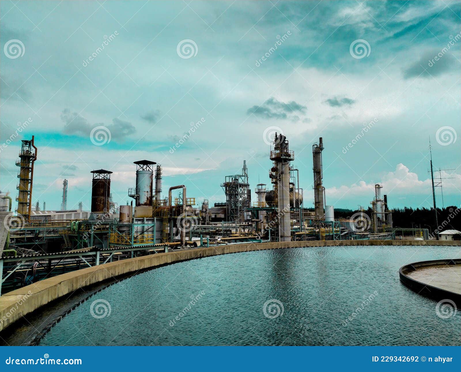 Factory view from above stock photo. Image of skyscraper - 229342692