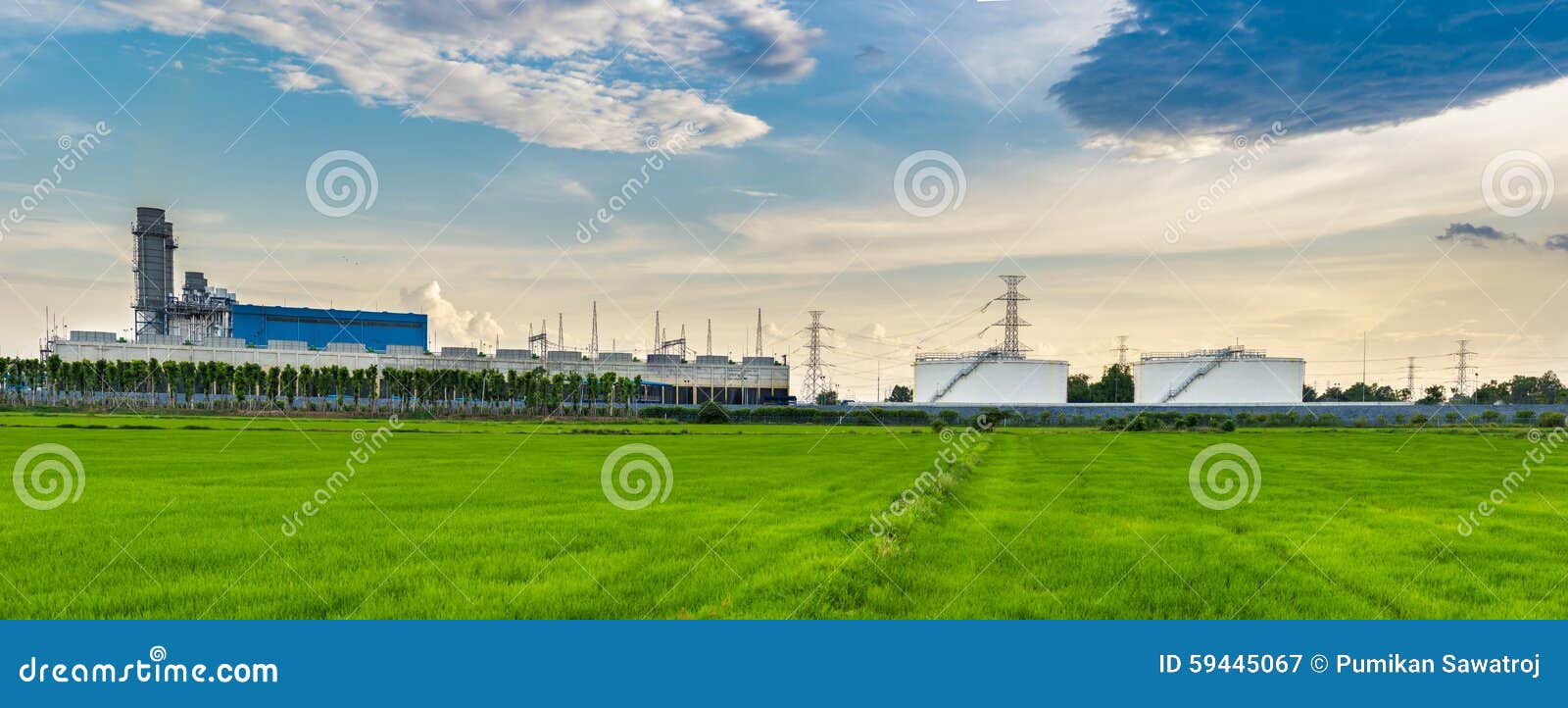 Factory stock image. Image of view, field, chimney, modern - 59445067