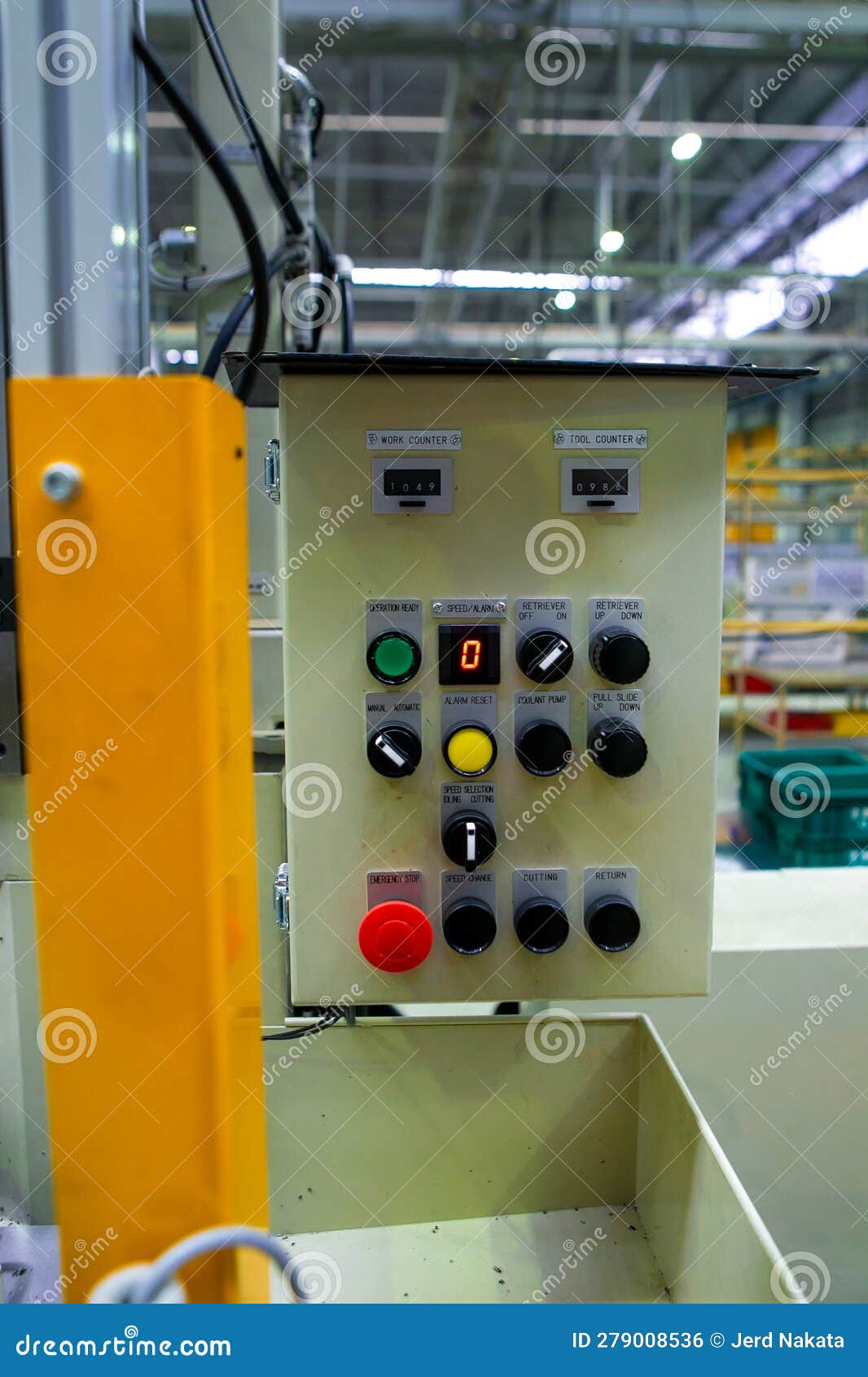 The Factory Walkway and Machine for Processing Metal Part of Car ...