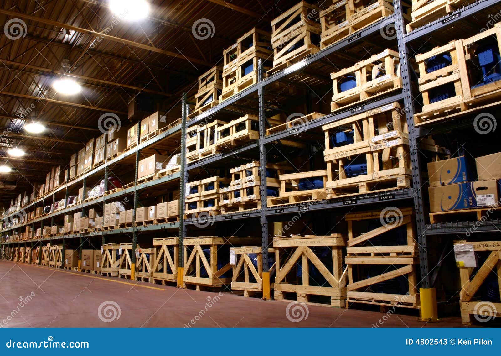 Factory Warehouse. stock image. Image of deliver, wharehouse - 4802543