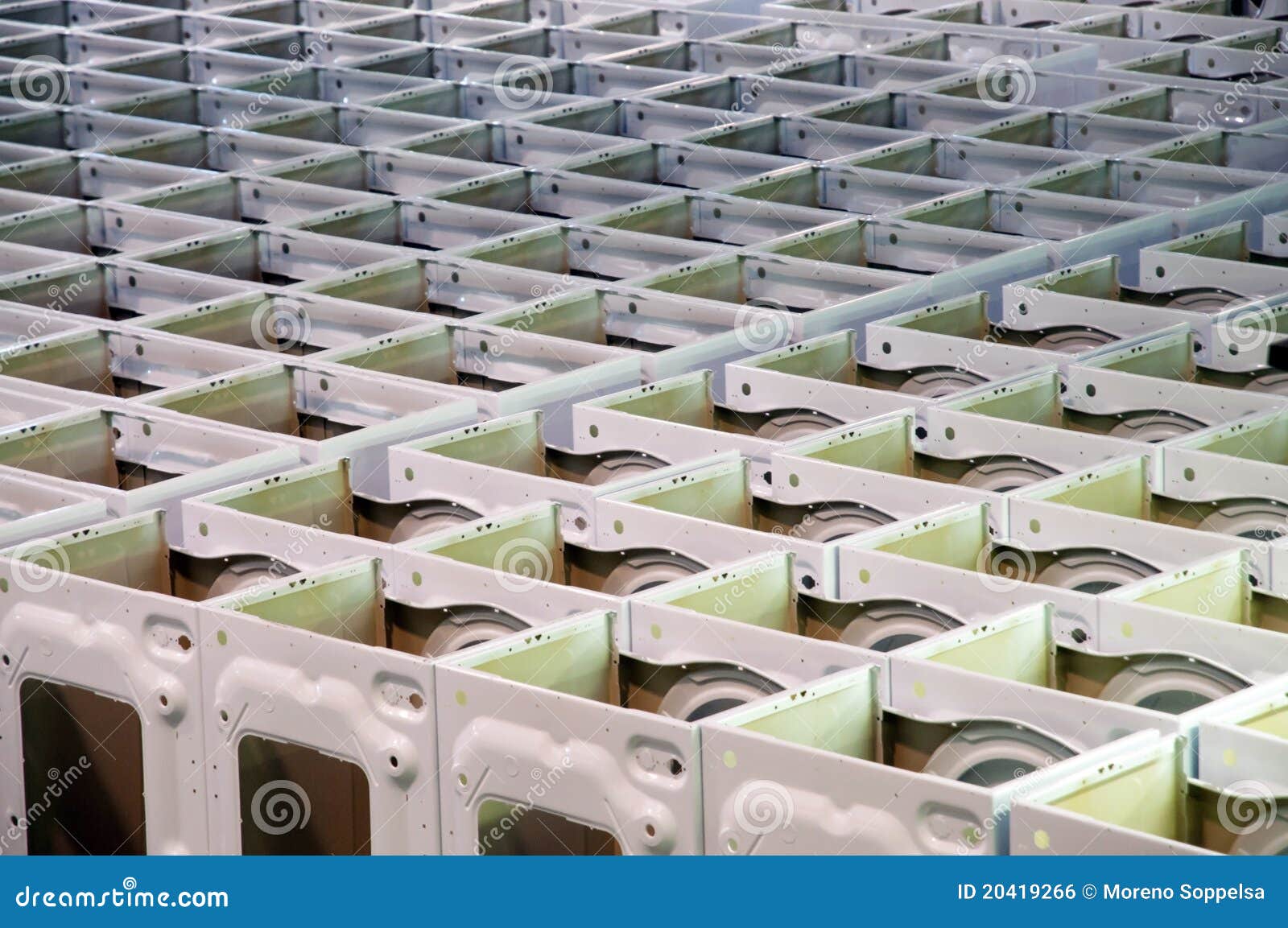 Factory: Washing Machine Production Stock Photo - Image of robotics ...