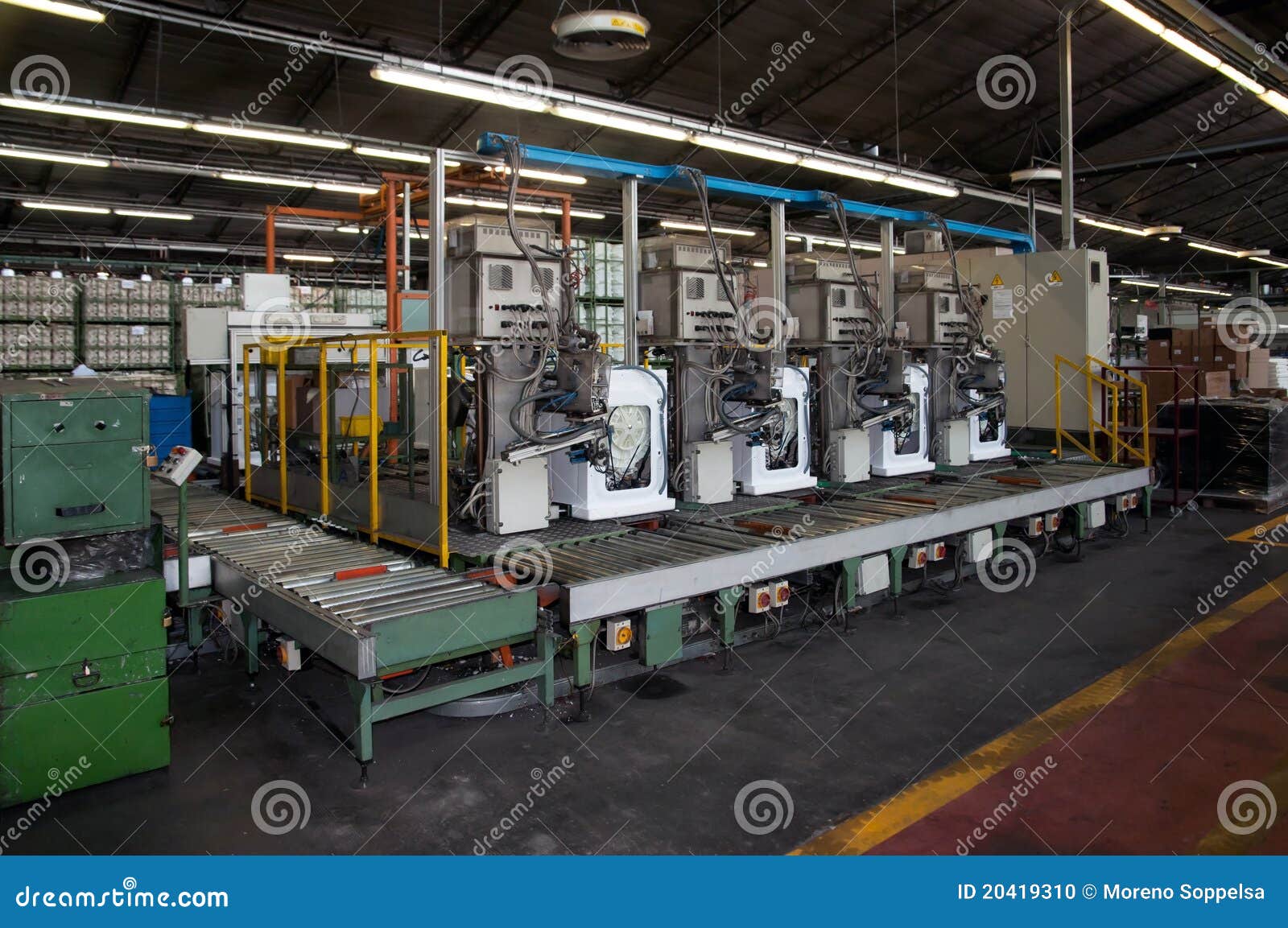 Factory: Washing Machine Production Stock Photo - Image of appliance ...