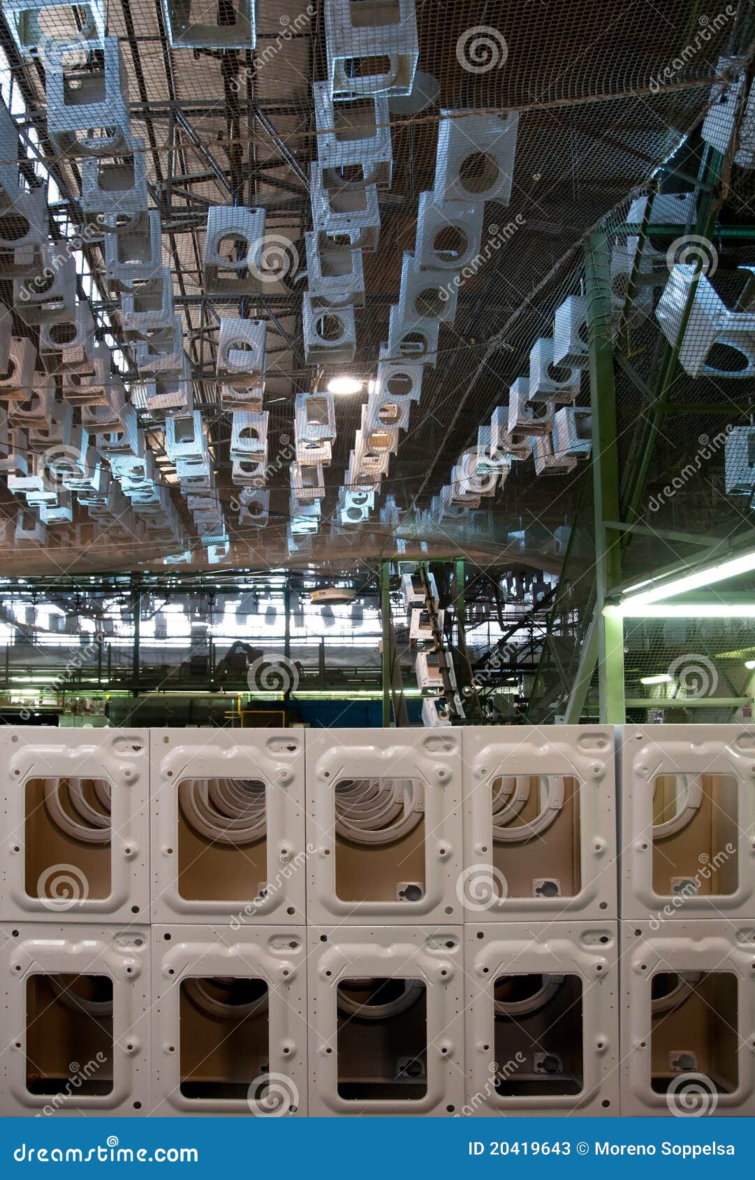 Factory: Washing Machine Production Stock Image - Image of production ...