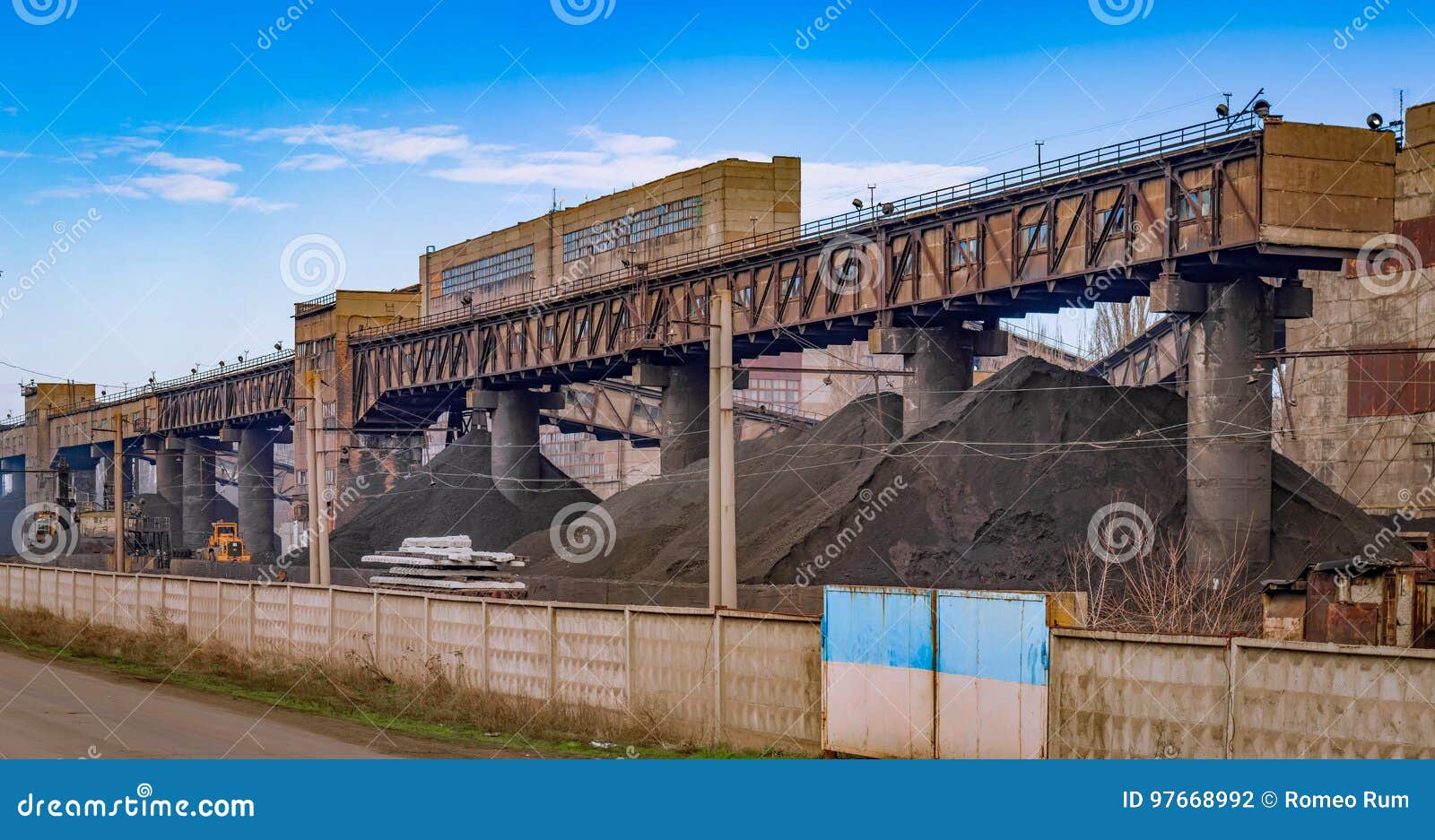Factory for Washing of Manganese Ore. Stock Photo - Image of opencast ...