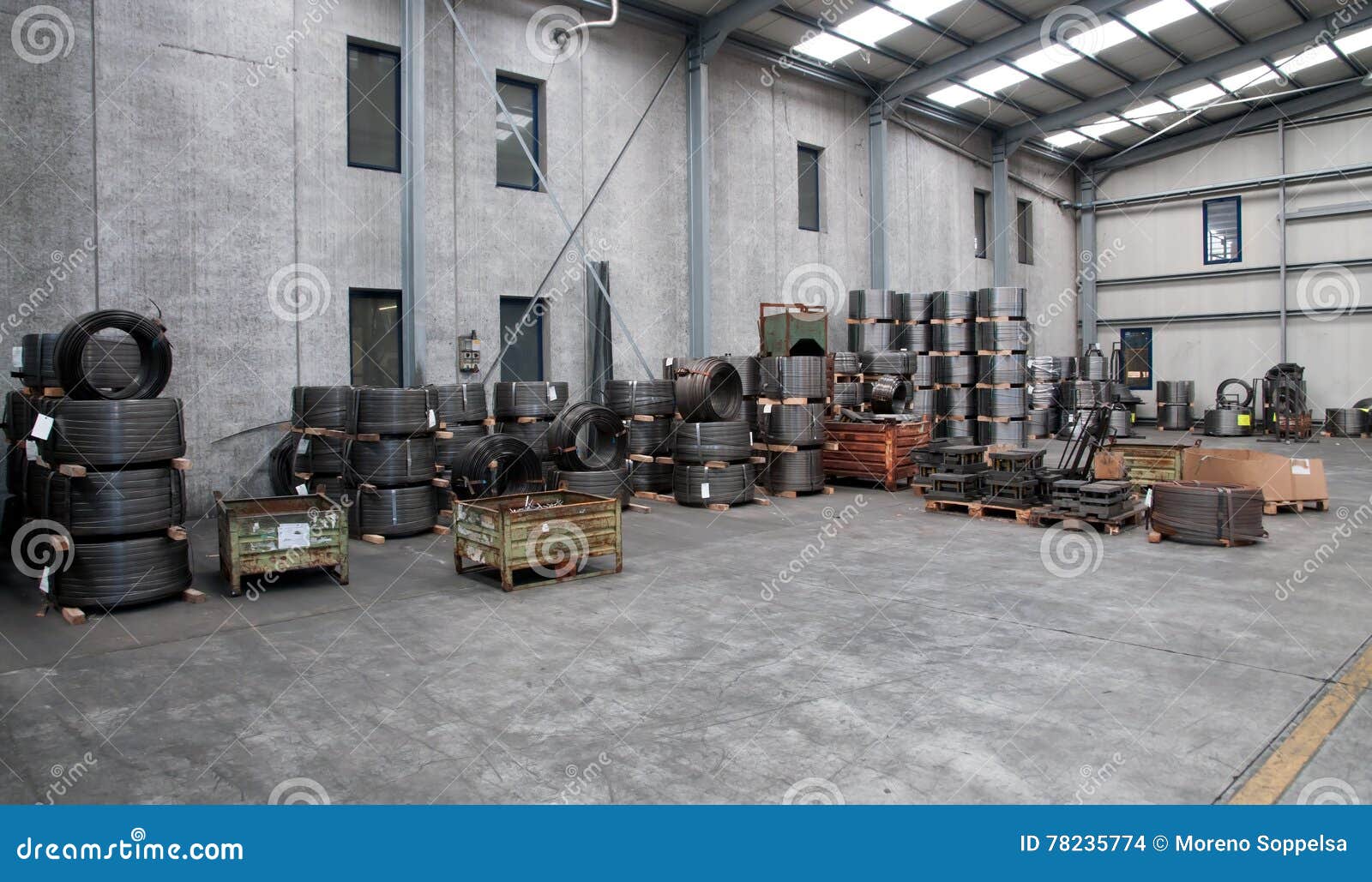 Factory wharehouse stock photo. Image of plant, lift - 78235774
