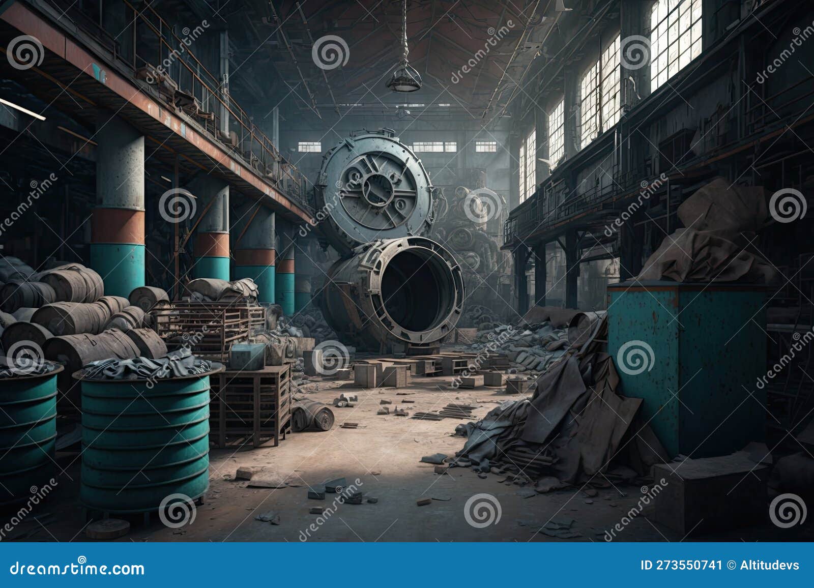 A Factory Where Materials are Sorted and Prepared for Reuse Stock ...