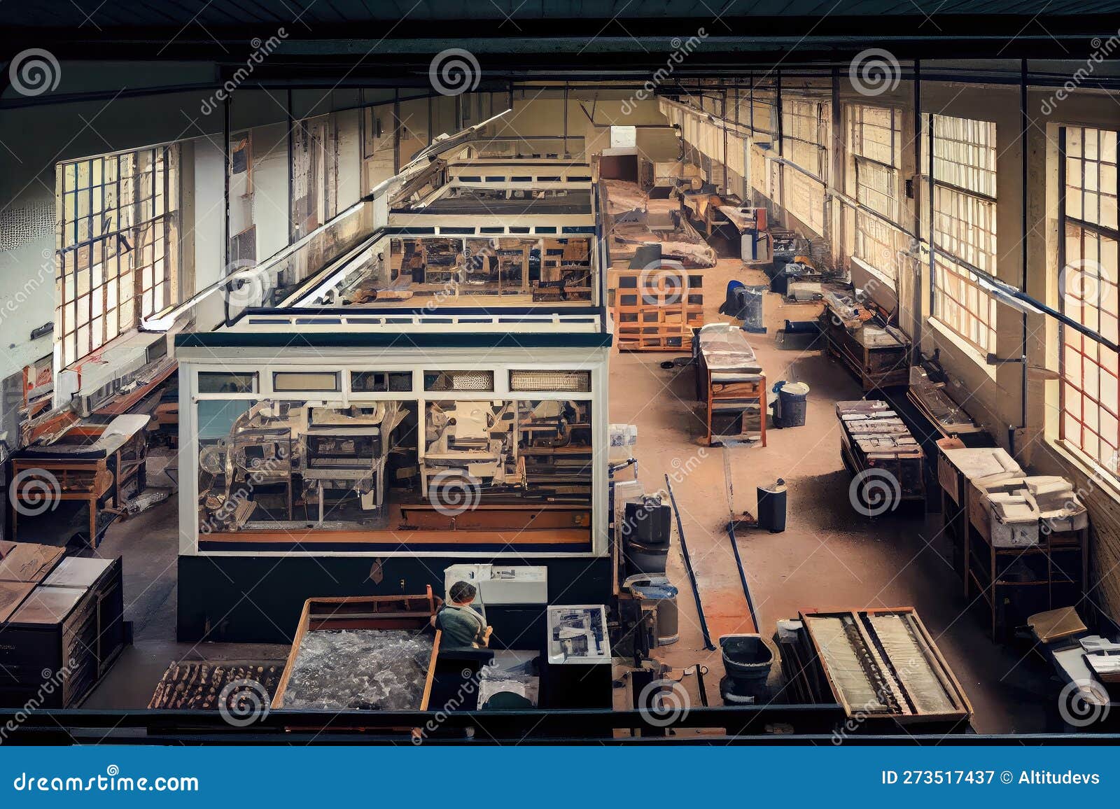 A Factory, Where Plastic Windows are Being Produced on an Industrial ...