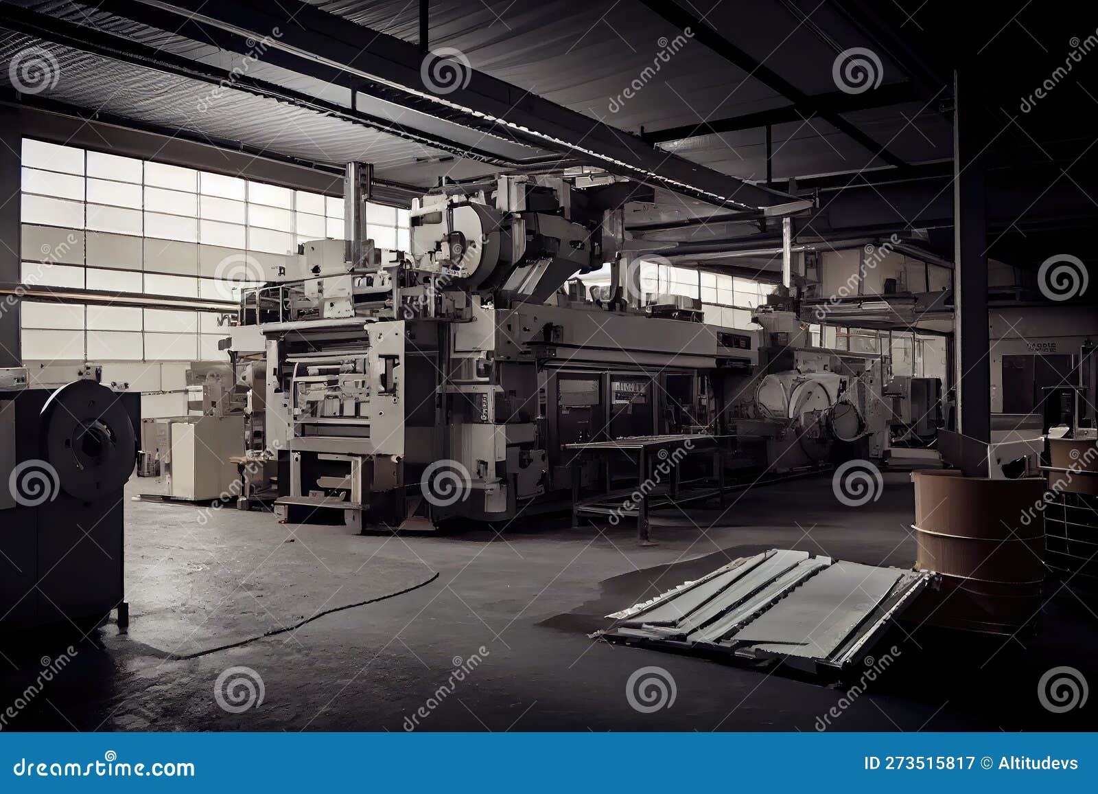 Factory, Where Plastic Windows are Produced in Large Quantities, with ...