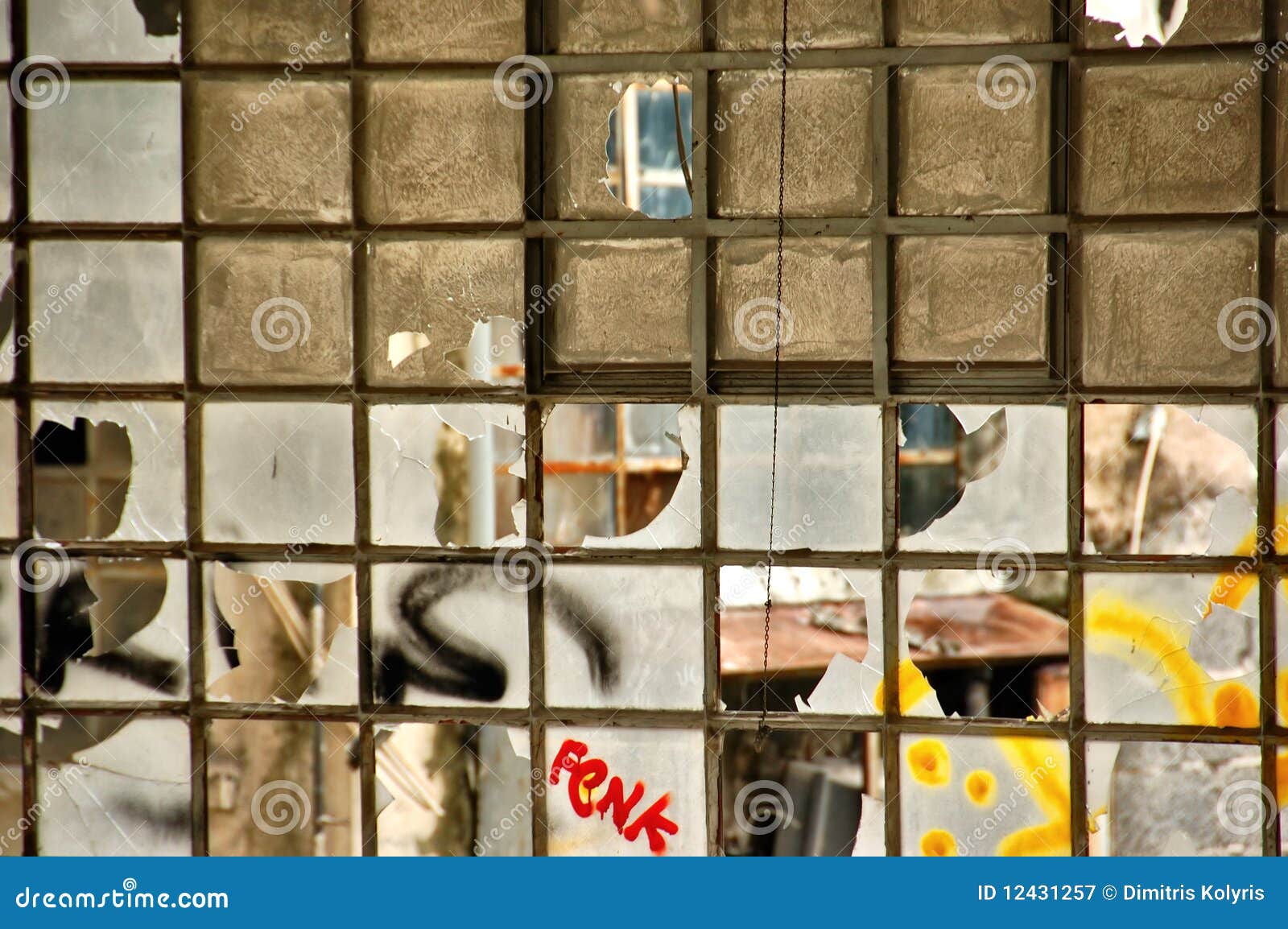 Factory windows stock image. Image of debris, concrete - 12431257