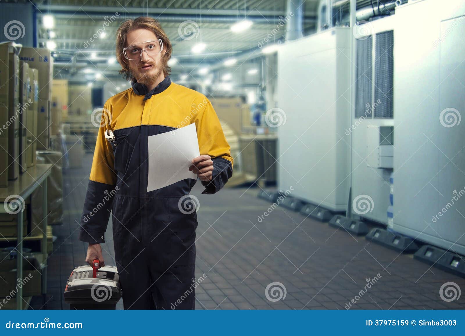Factory worker stock image. Image of plant, industrial - 37975159