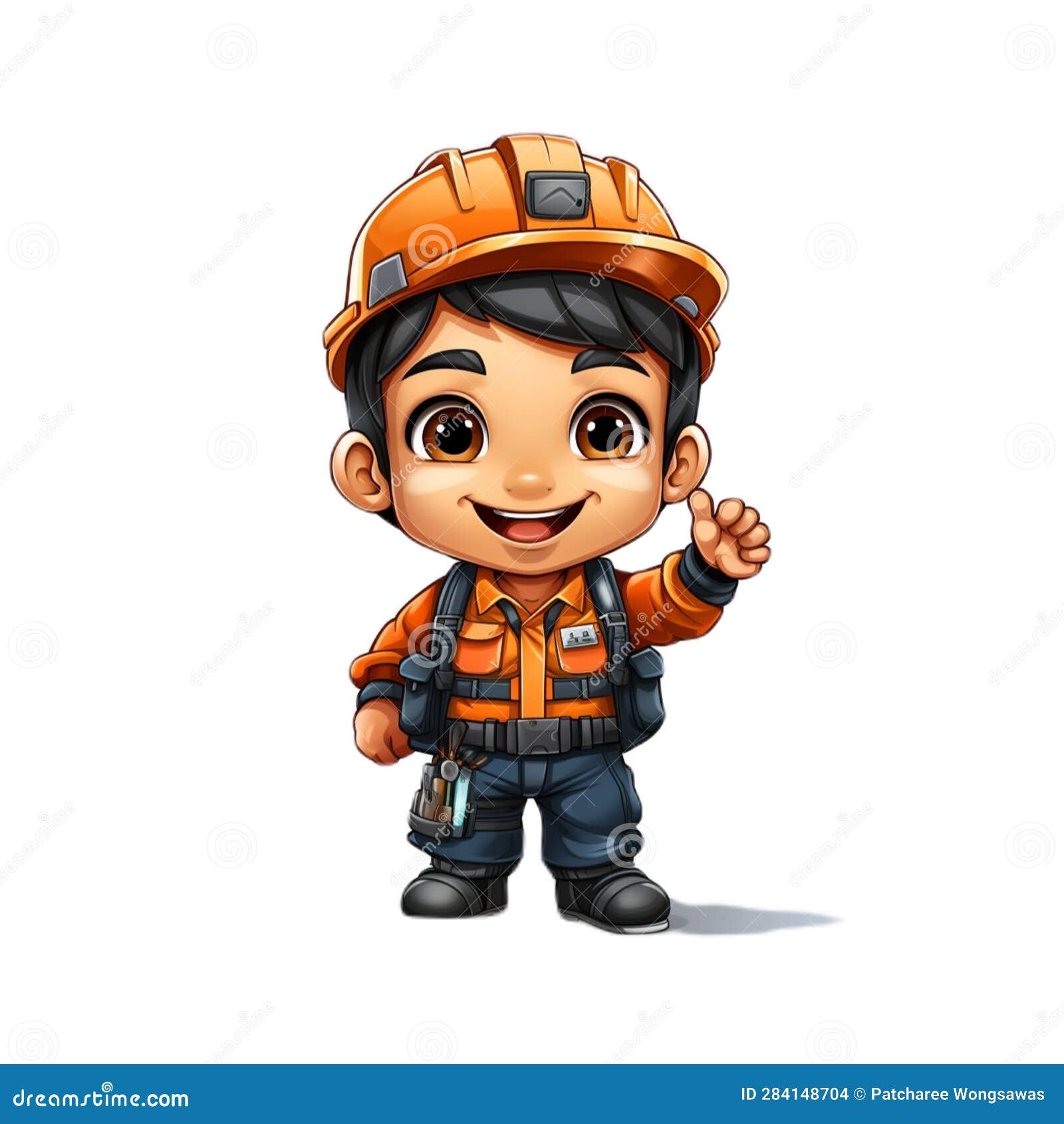 Factory worker cartoon stock illustration. Illustration of cartoon ...