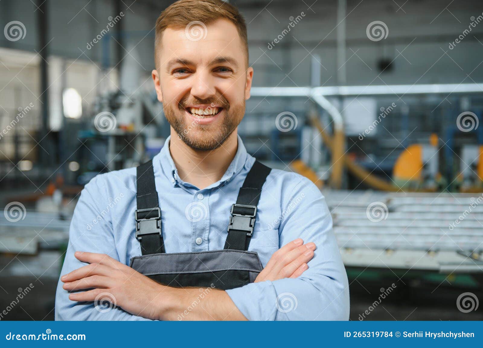 Factory Worker. Man Working on the Production Line. Stock Photo - Image ...