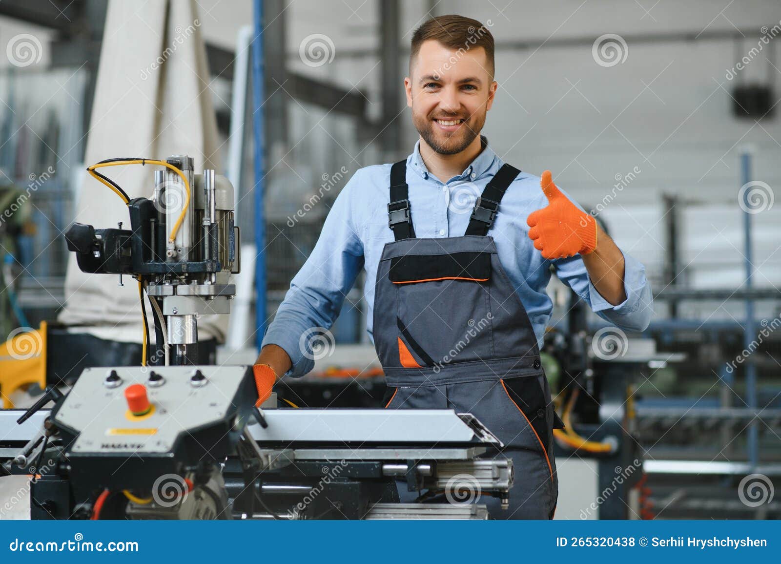 Factory Worker. Man Working on the Production Line. Stock Photo - Image ...