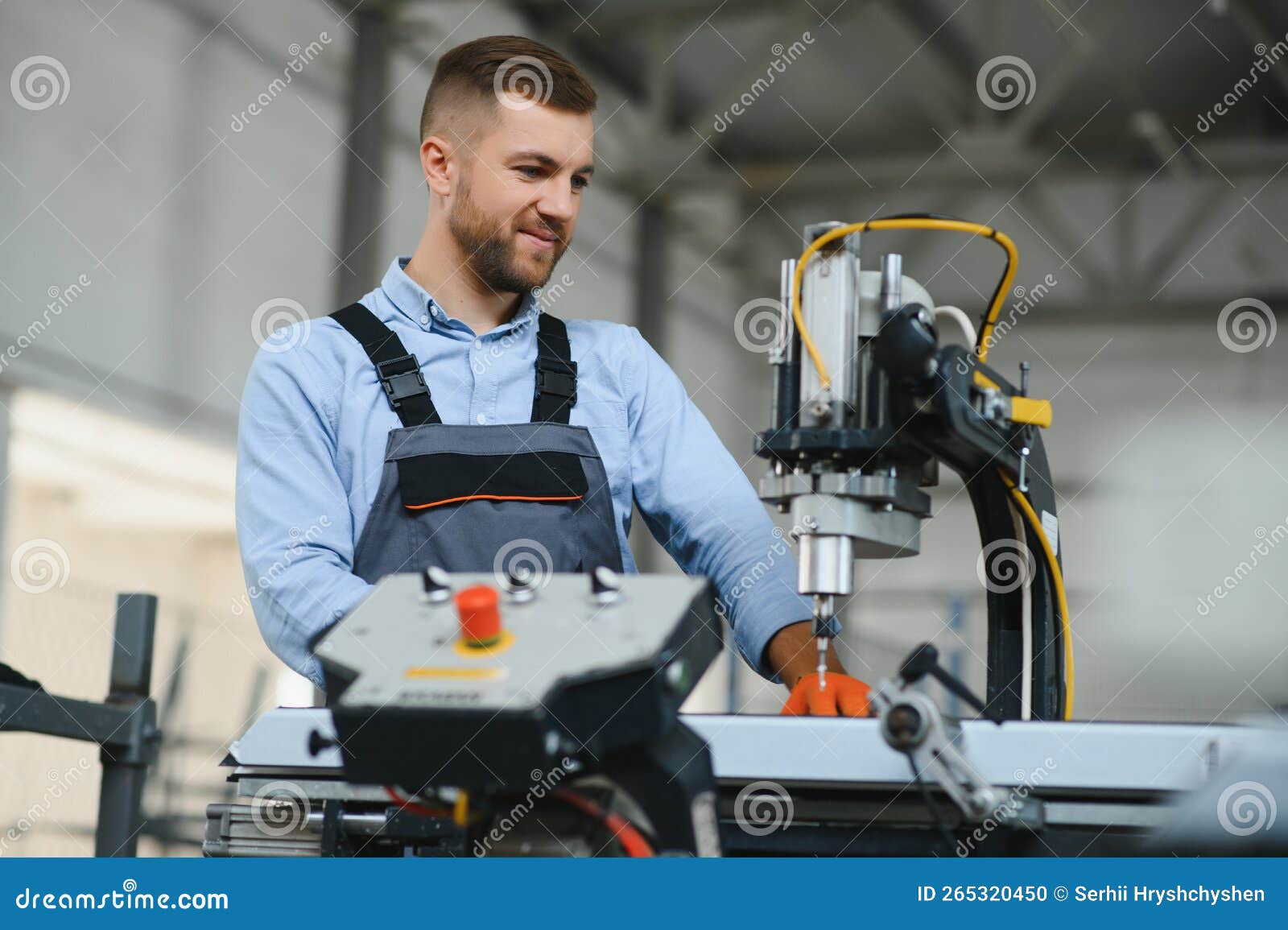 Factory Worker. Man Working on the Production Line. Stock Photo - Image ...