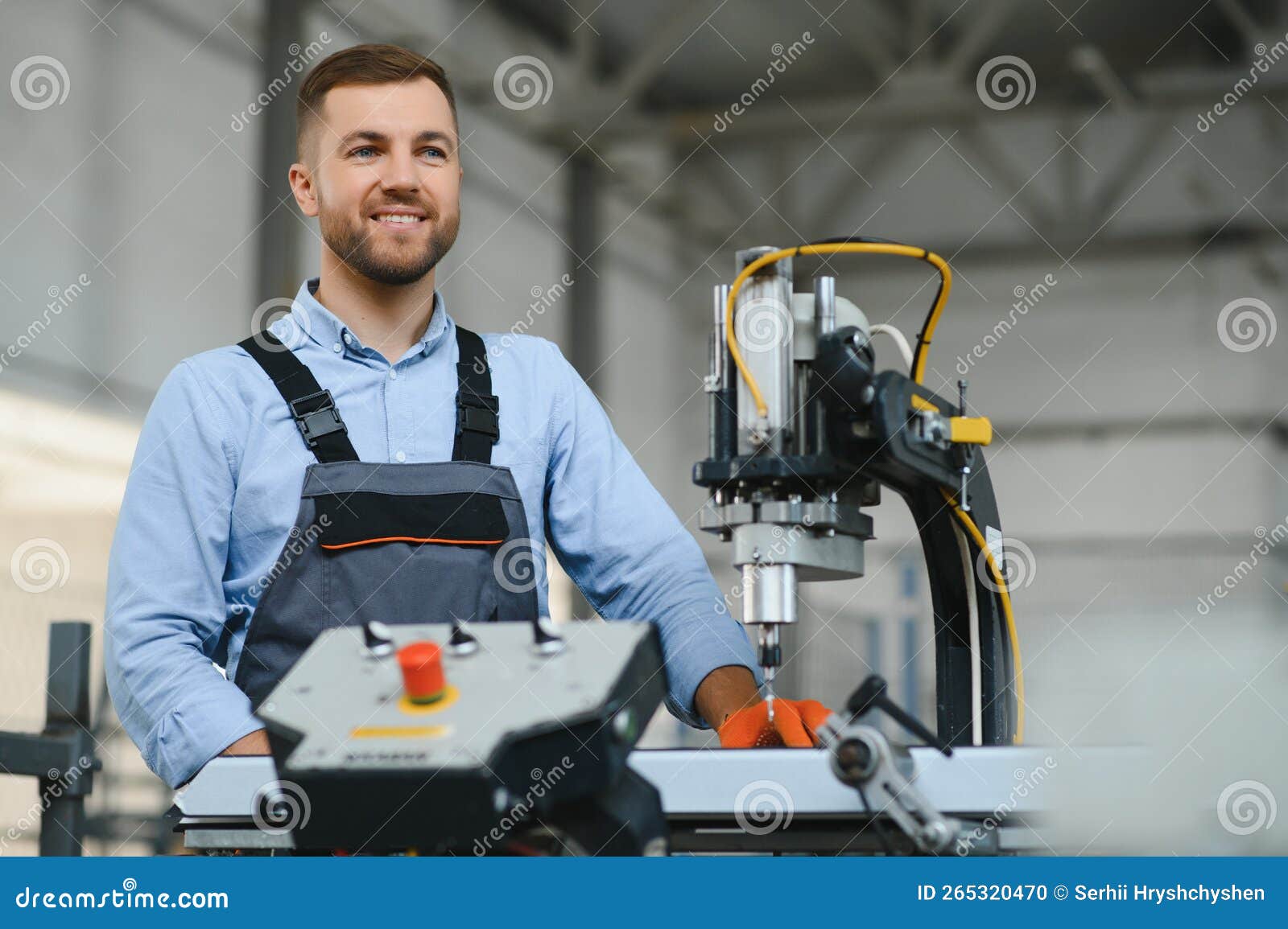Factory Worker. Man Working on the Production Line. Stock Photo - Image ...
