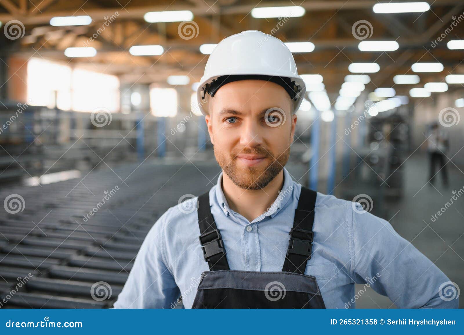 Factory Worker. Man Working on the Production Line. Stock Photo - Image ...