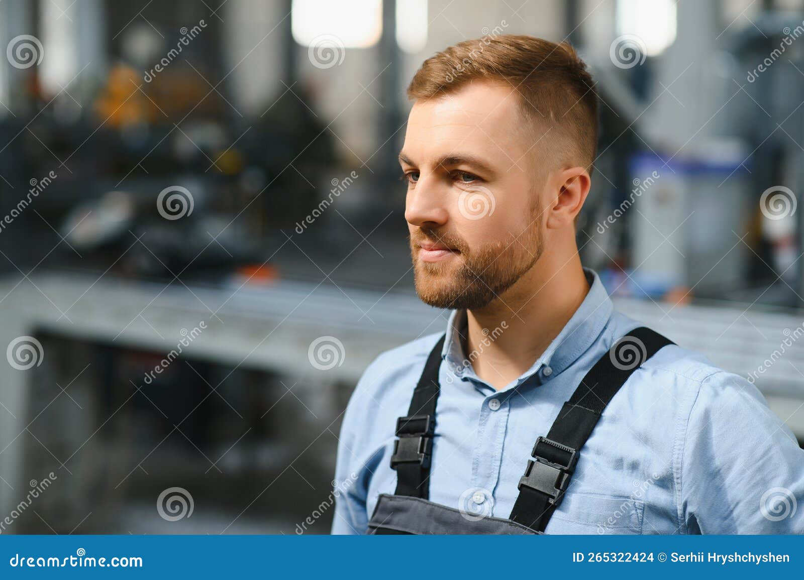 Factory Worker. Man Working on the Production Line. Stock Photo - Image ...