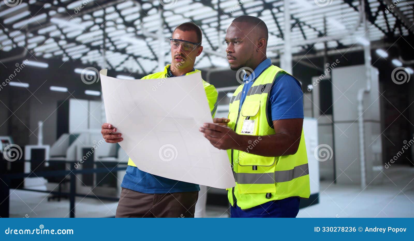 Factory Worker Osha Inspection Royalty-Free Stock Image | CartoonDealer ...