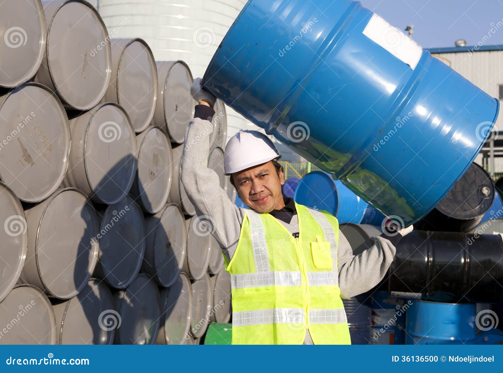 Factory worker stock photo. Image of fuel, empty, garbage - 36136500