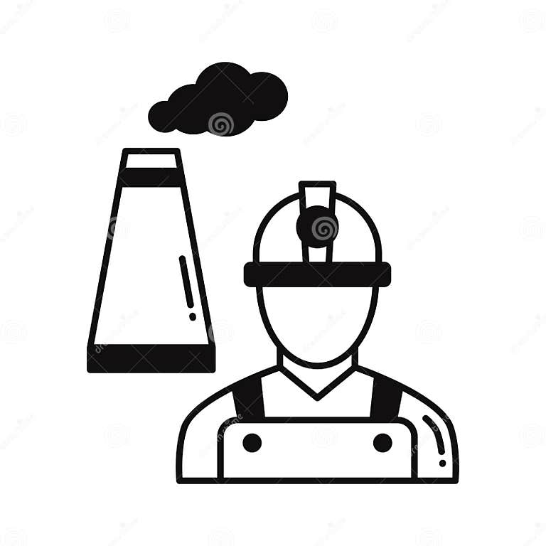 Factory Worker Vector Icon Which Can Easily Modify or Edit Stock Vector ...