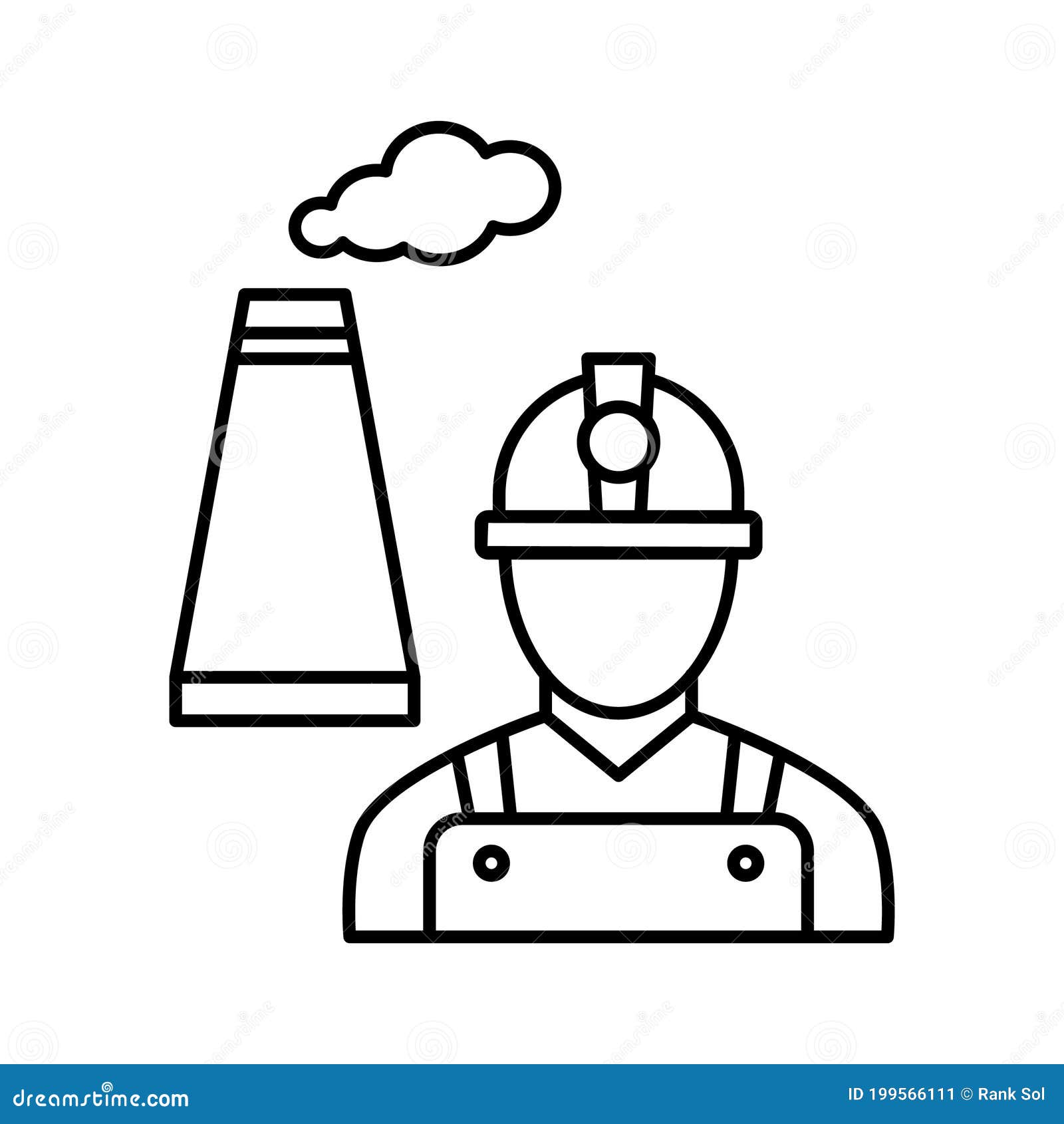 Factory Worker Vector Icon Which Can Easily Modify or Edit Stock Vector ...