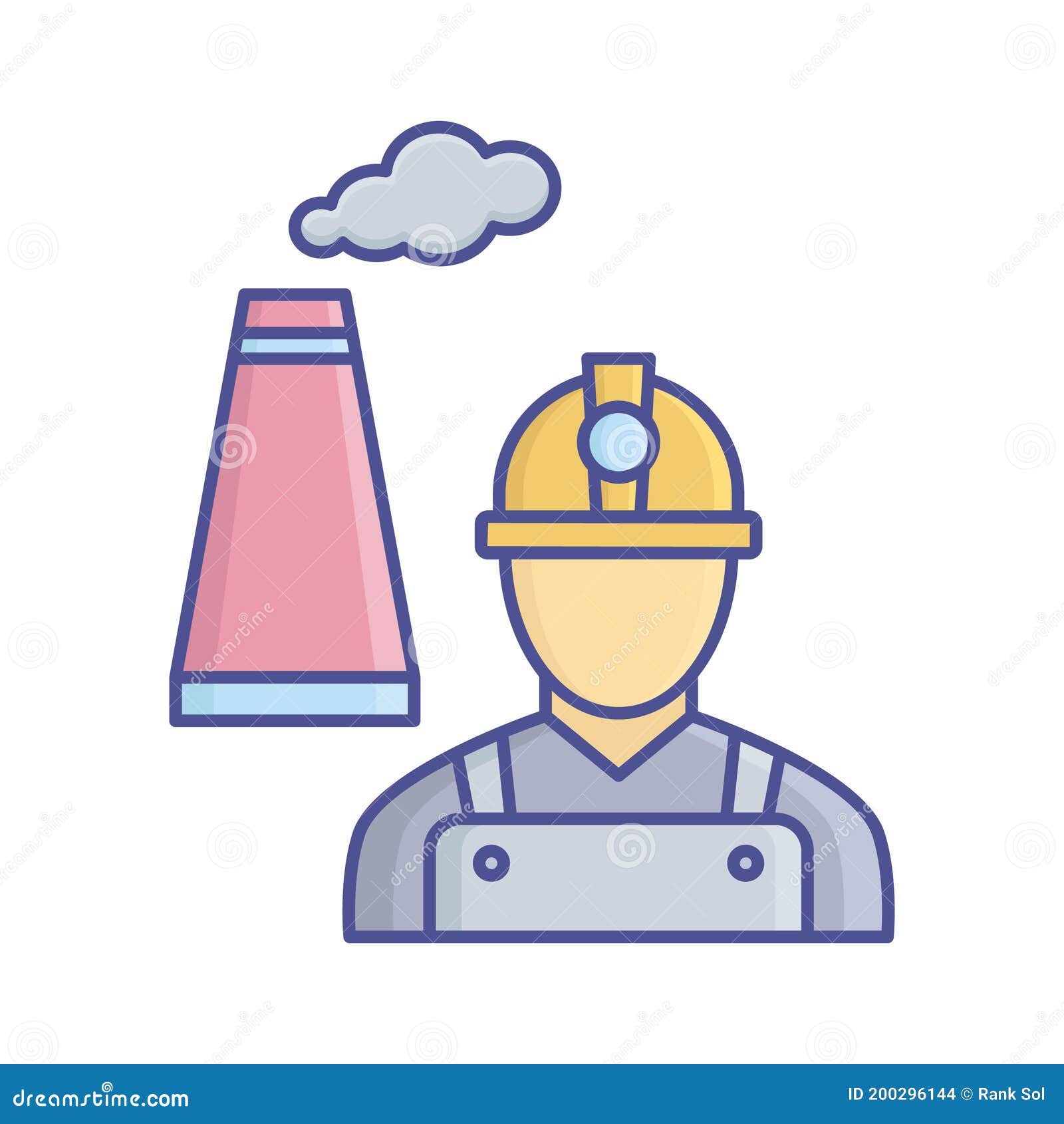 Factory Worker Vector Icon Which Can Easily Modify or Edit Stock Vector ...