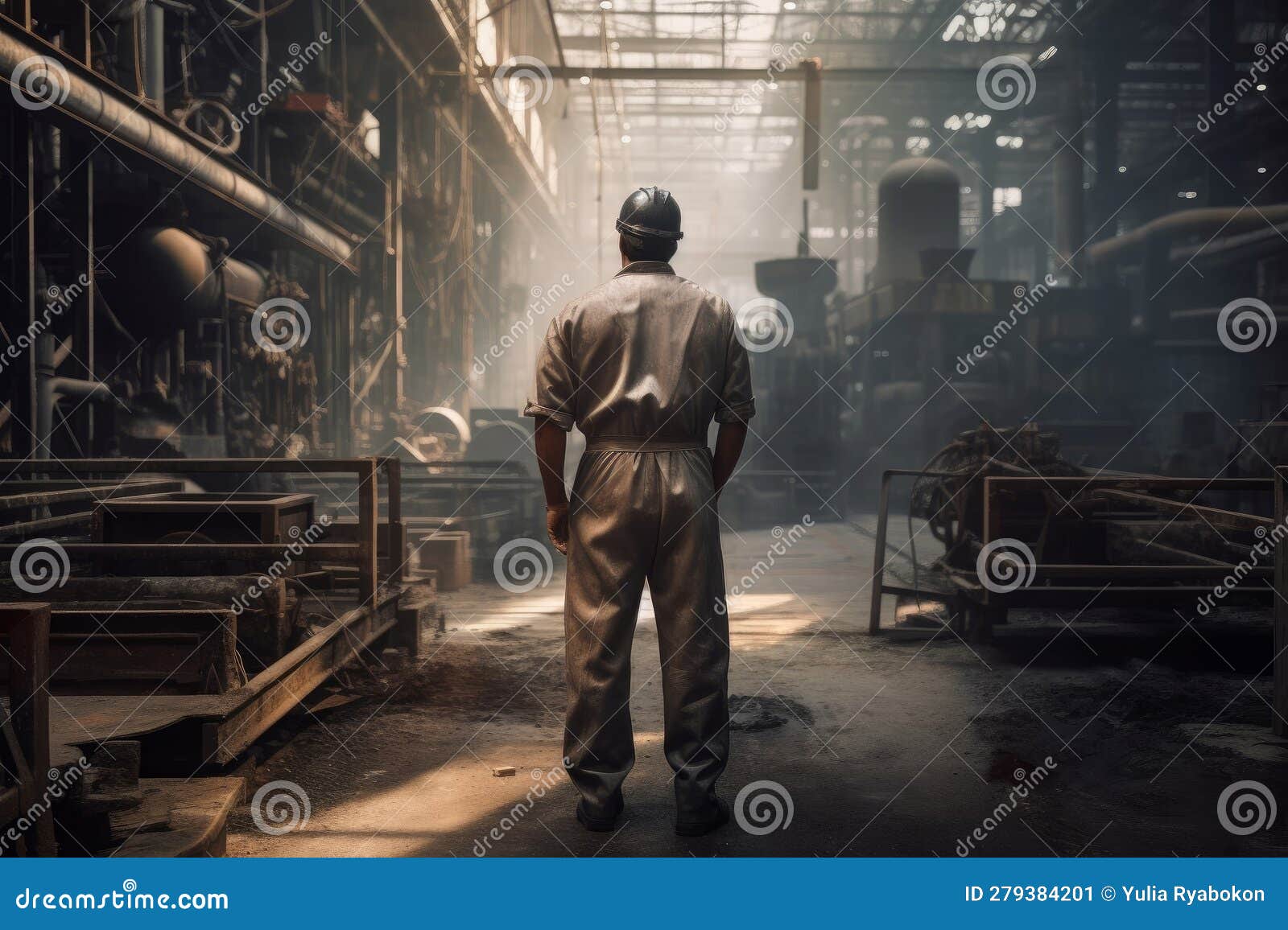 Factory Worker Vintage 1800 Year. Generate Ai Royalty-Free Stock Photo ...