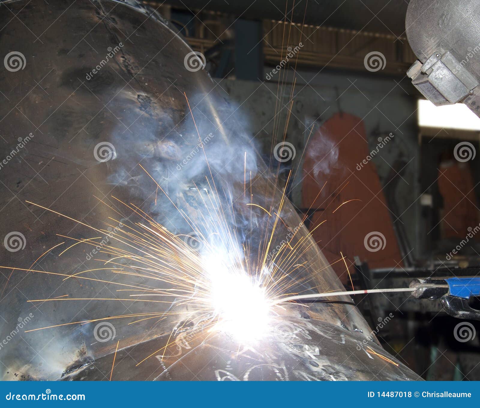 Factory Worker Welding stock photo. Image of eyewear - 14487018