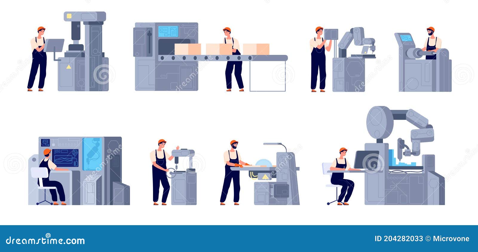 Factory Worker Electronics Stock Illustrations – 570 Factory Worker ...