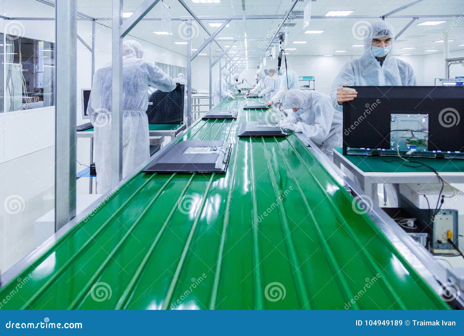 Production of Television Sets Editorial Stock Image - Image of indoors ...