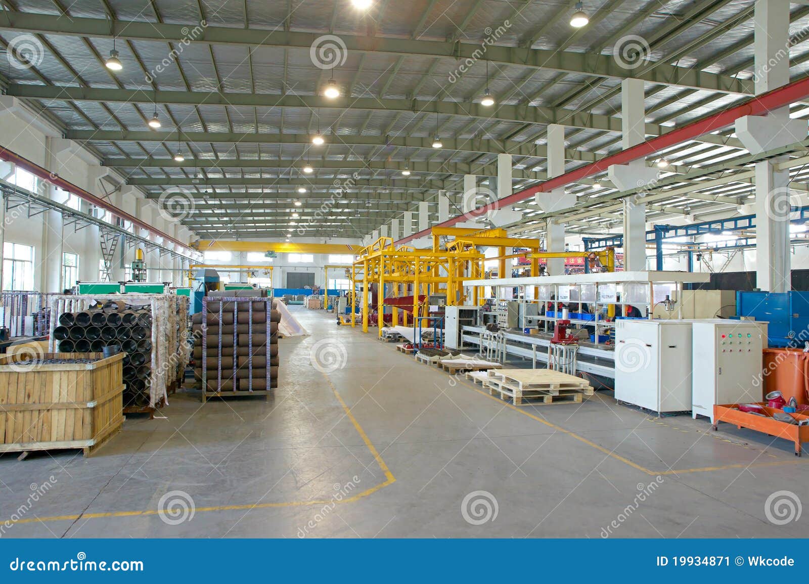 The factory,workshop hall stock image. Image of department - 19934871