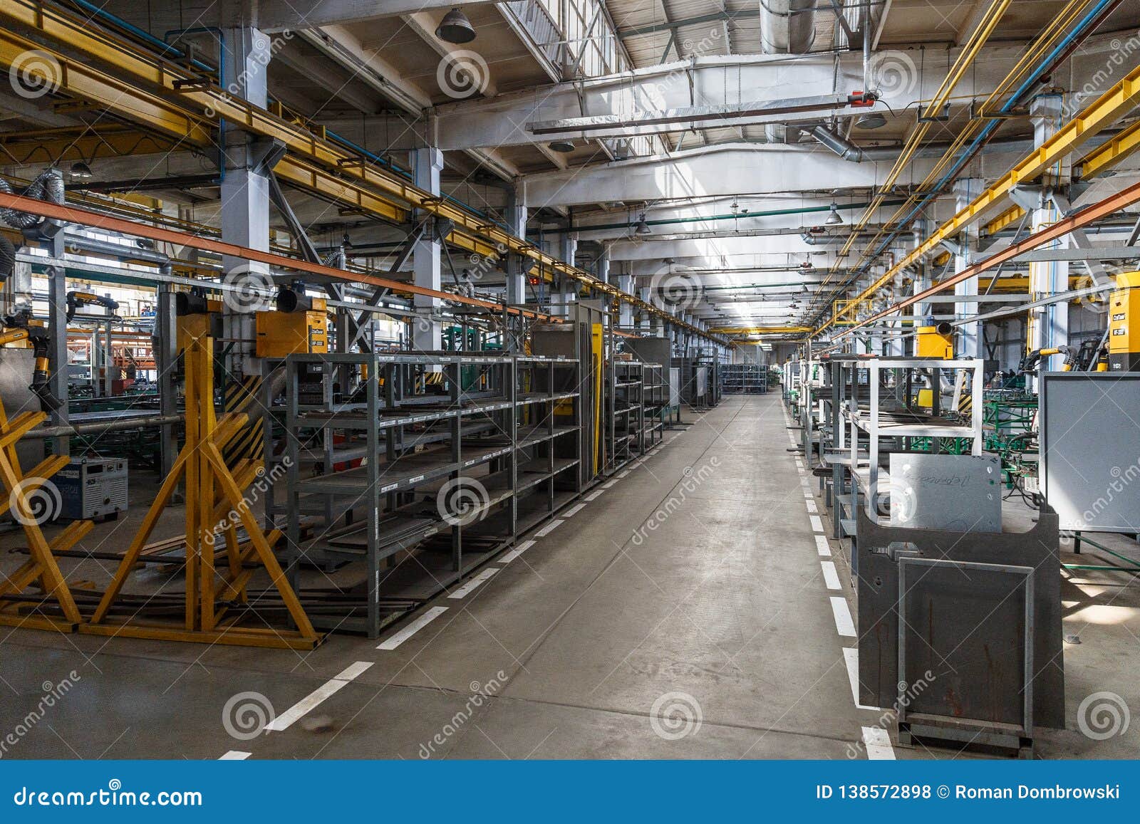 Factory Workshop Interior and Machines Stock Photo - Image of work ...