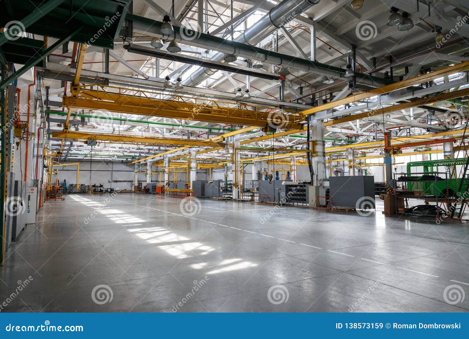 Factory Workshop Interior and Machines Stock Image - Image of clean ...