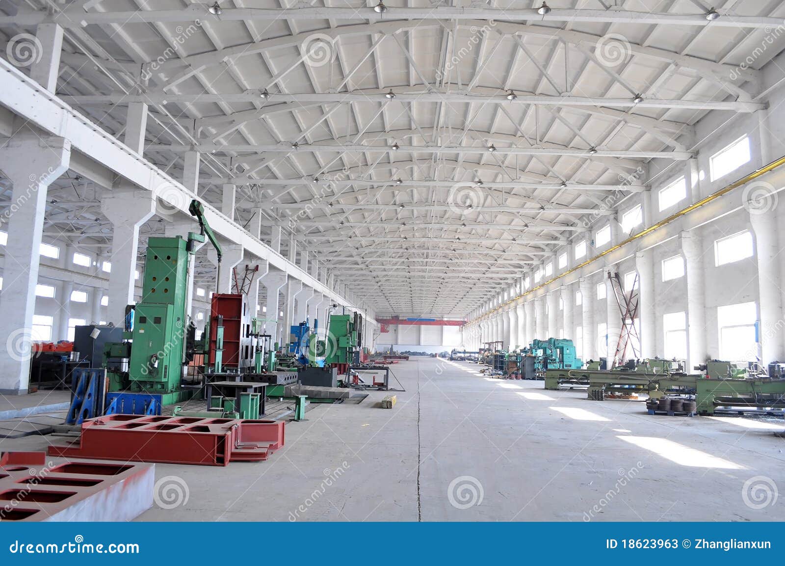 Factory workshop panorama stock image. Image of device - 18623963
