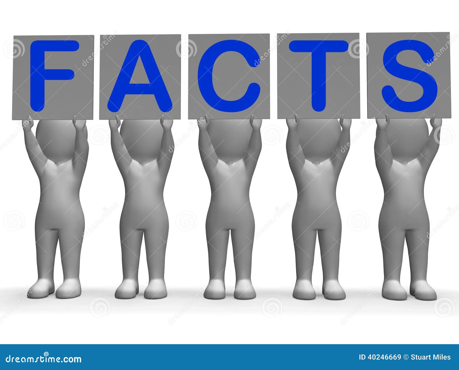 Facts Banners Means Truth Information and Stock Illustration ...