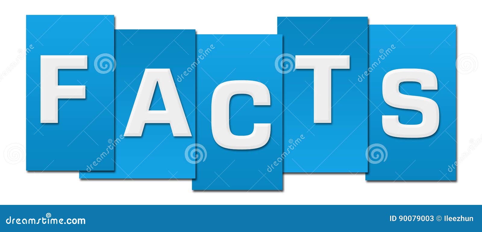 Fun Facts Blue Orange Squares Bar Royalty-Free Stock Photo ...