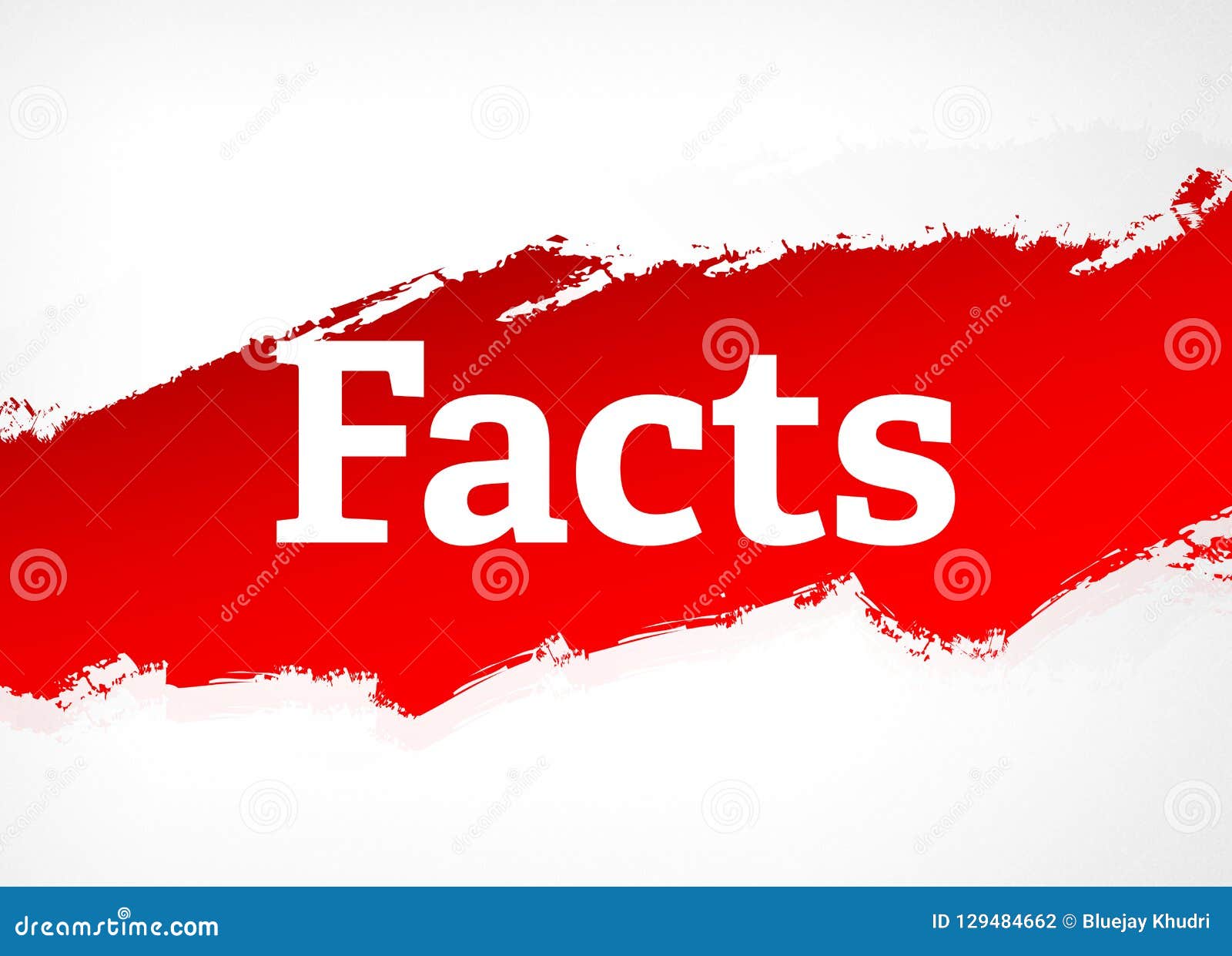 Facts Red Brush Abstract Background Illustration Stock Illustration ...
