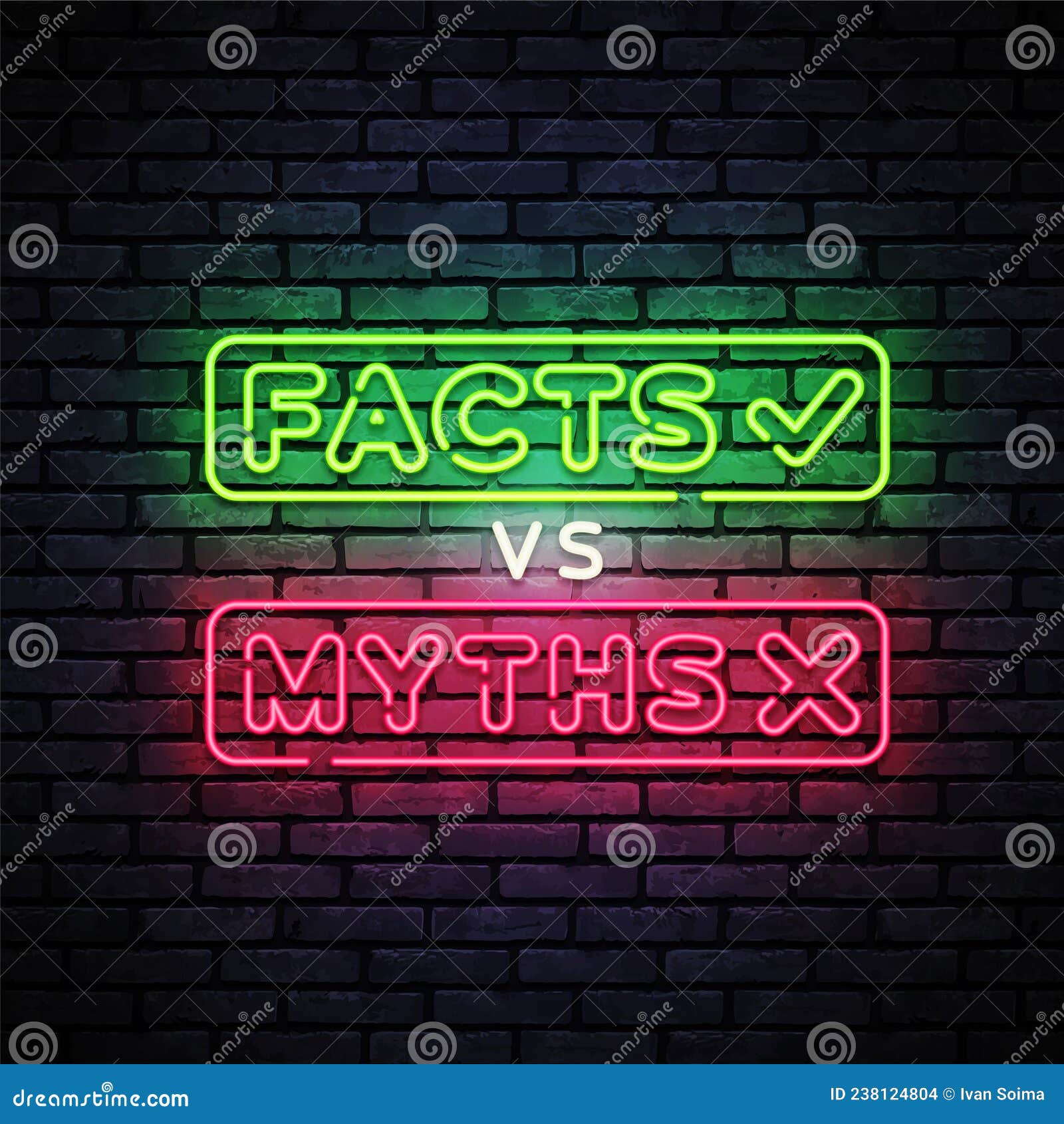 Facts Vs Myths Neon Text. Facts Vs Myths Neon Design Template Vector ... Facts Vs Myths Neon Text. Facts Vs Myths Neon Design Template Vector ...