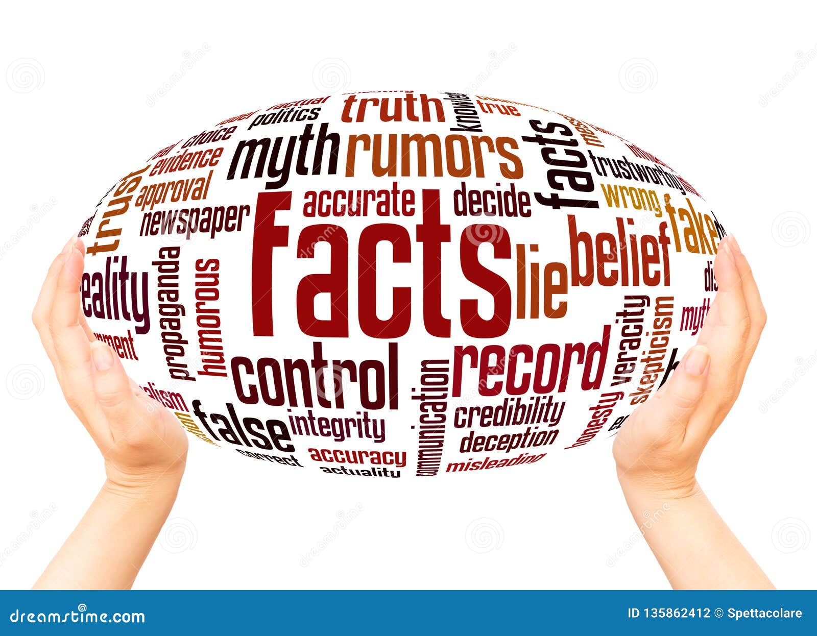 Facts Word Scale Weighing Information Research Options Royalty-Free ...